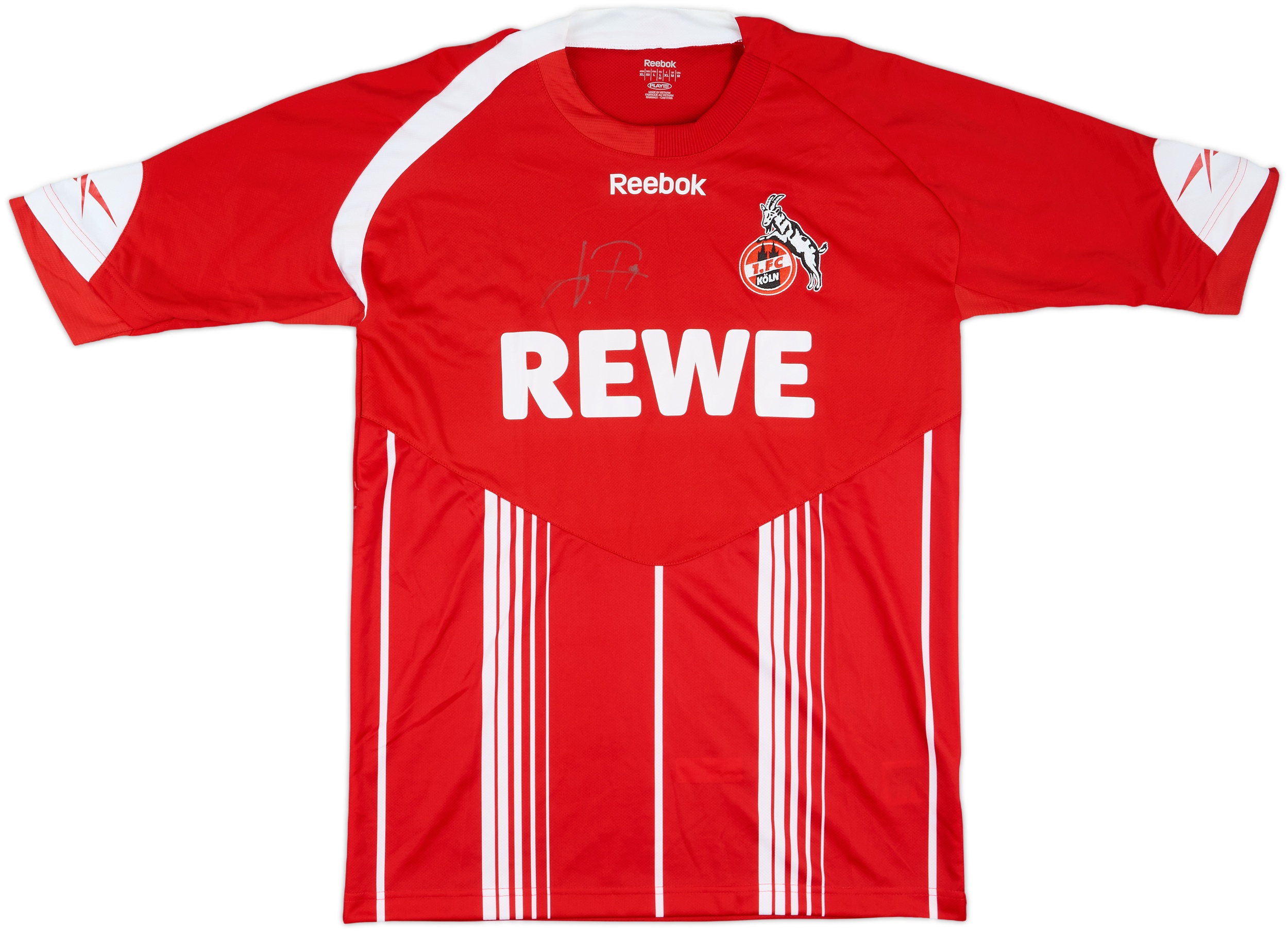 2009-10 FC Koln Signed Home Shirt - 9/10 - (M)