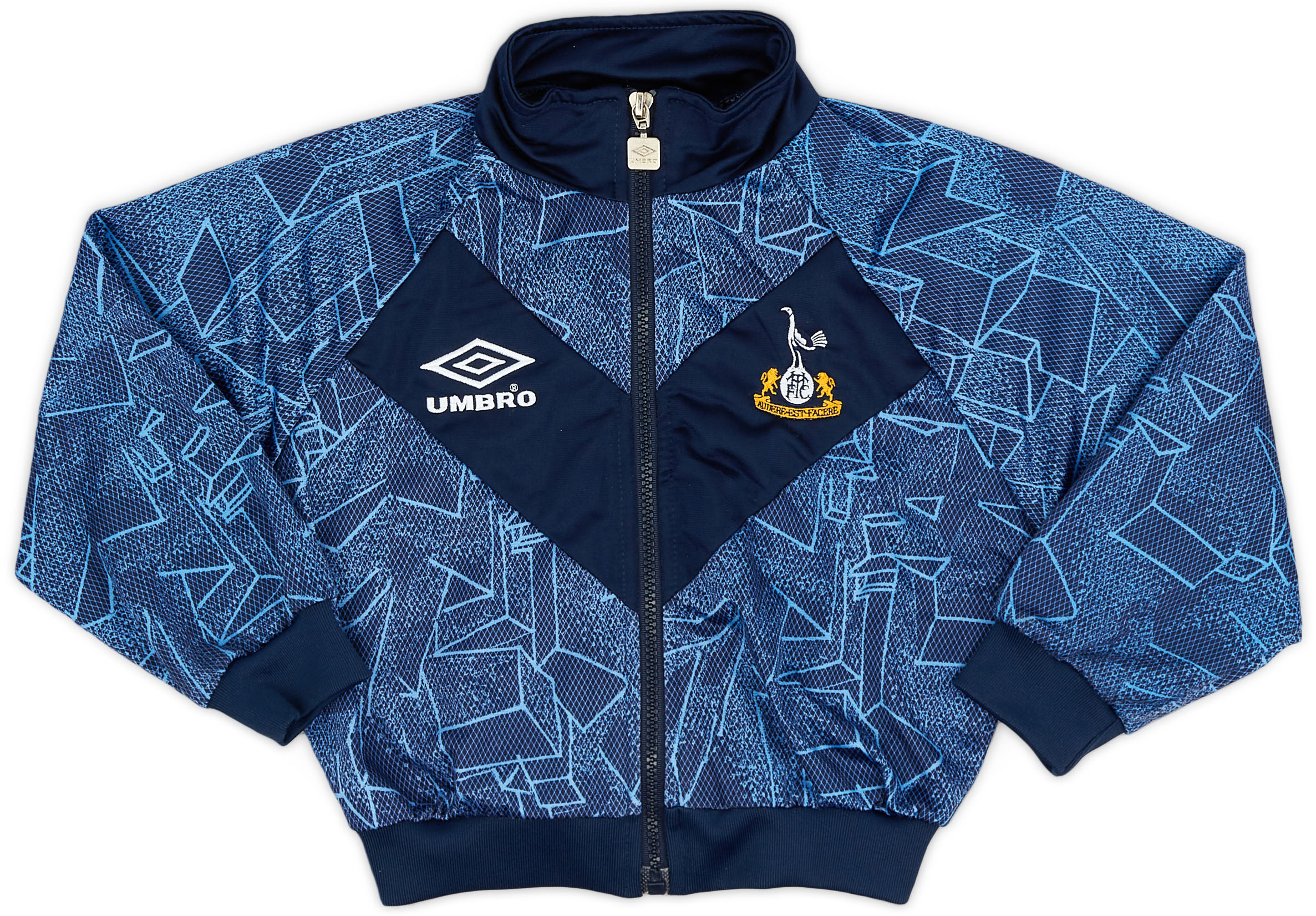 1992-93 Tottenham Umbro Track Jacket - 9/10 - (XS.Boys)