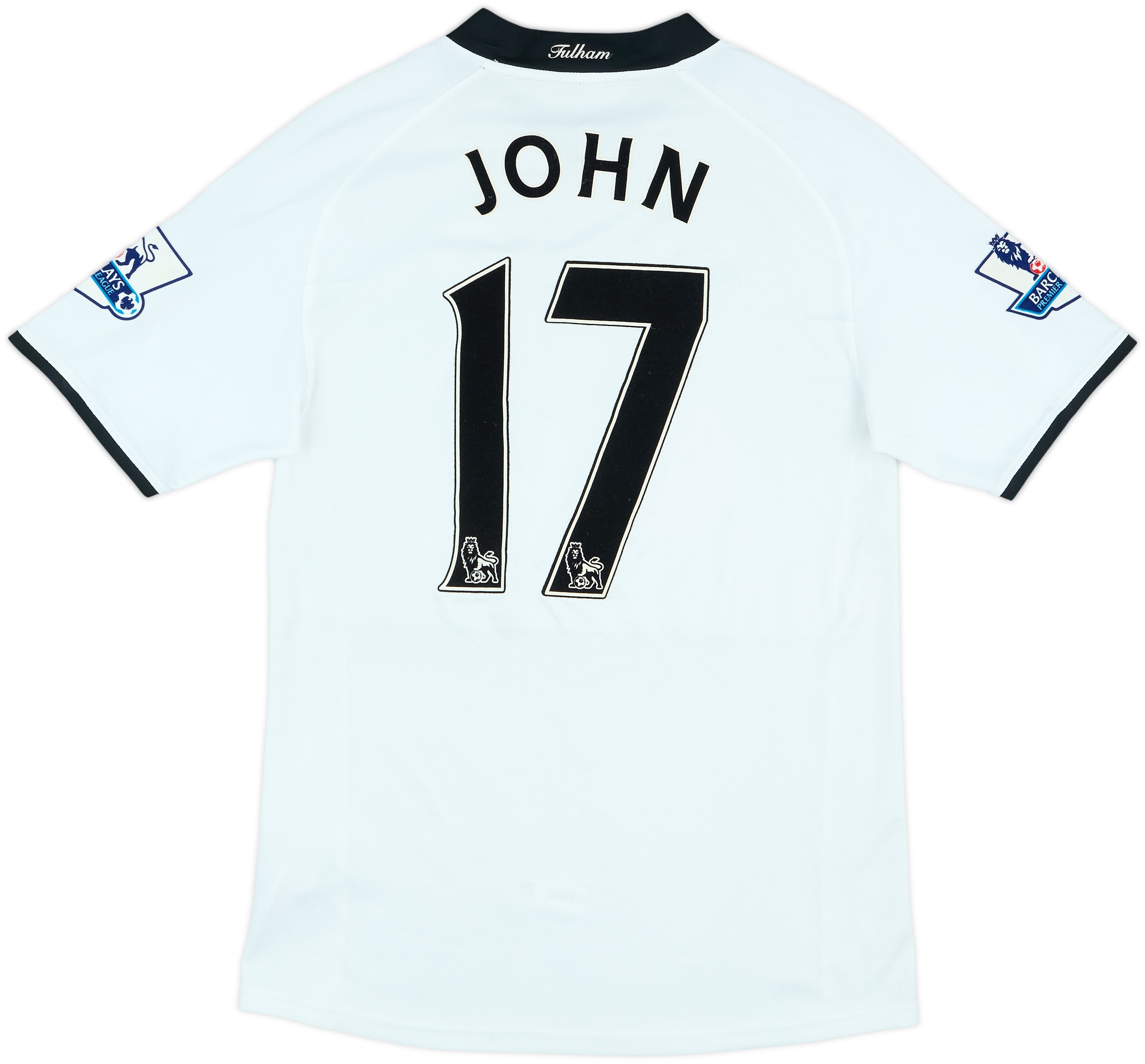 2008-09 Fulham Match Issue Home Shirt John #17