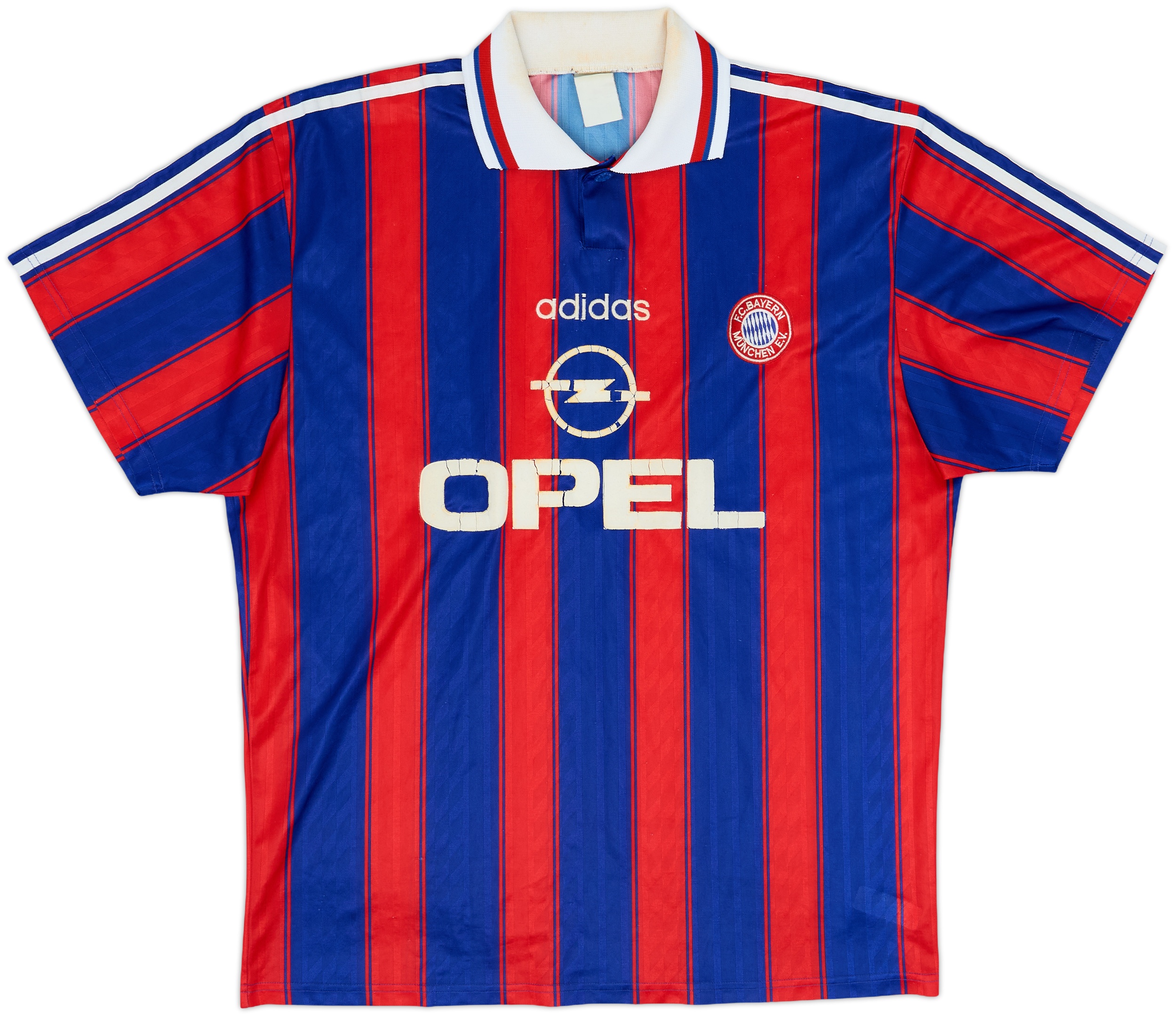 1995-97 Bayern Munich Squad Signed Home Shirt - 3/10 - (XL)
