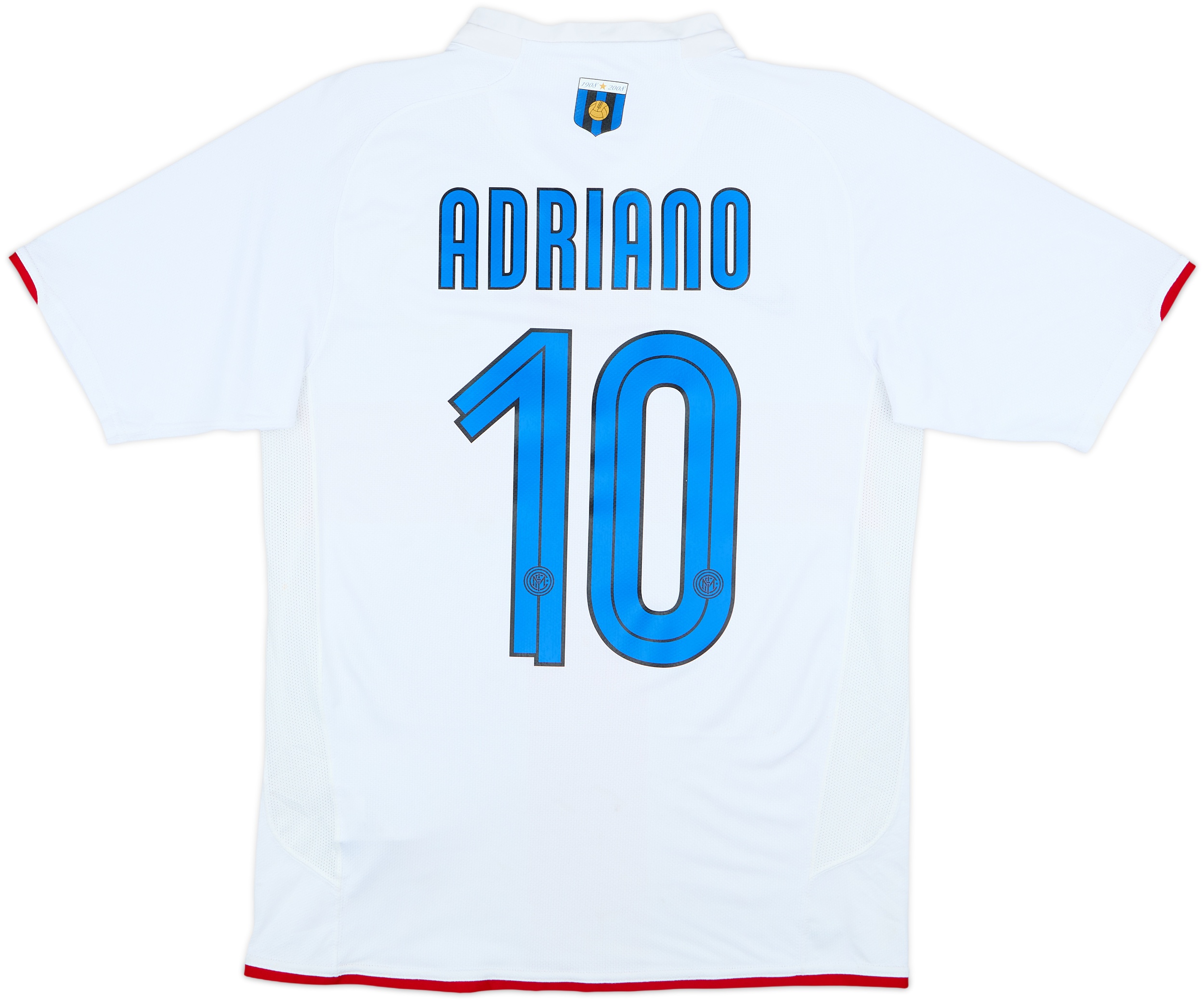 2007-08 Inter Milan Centenary Away Shirt Adriano #10 - 8/10 - (S)