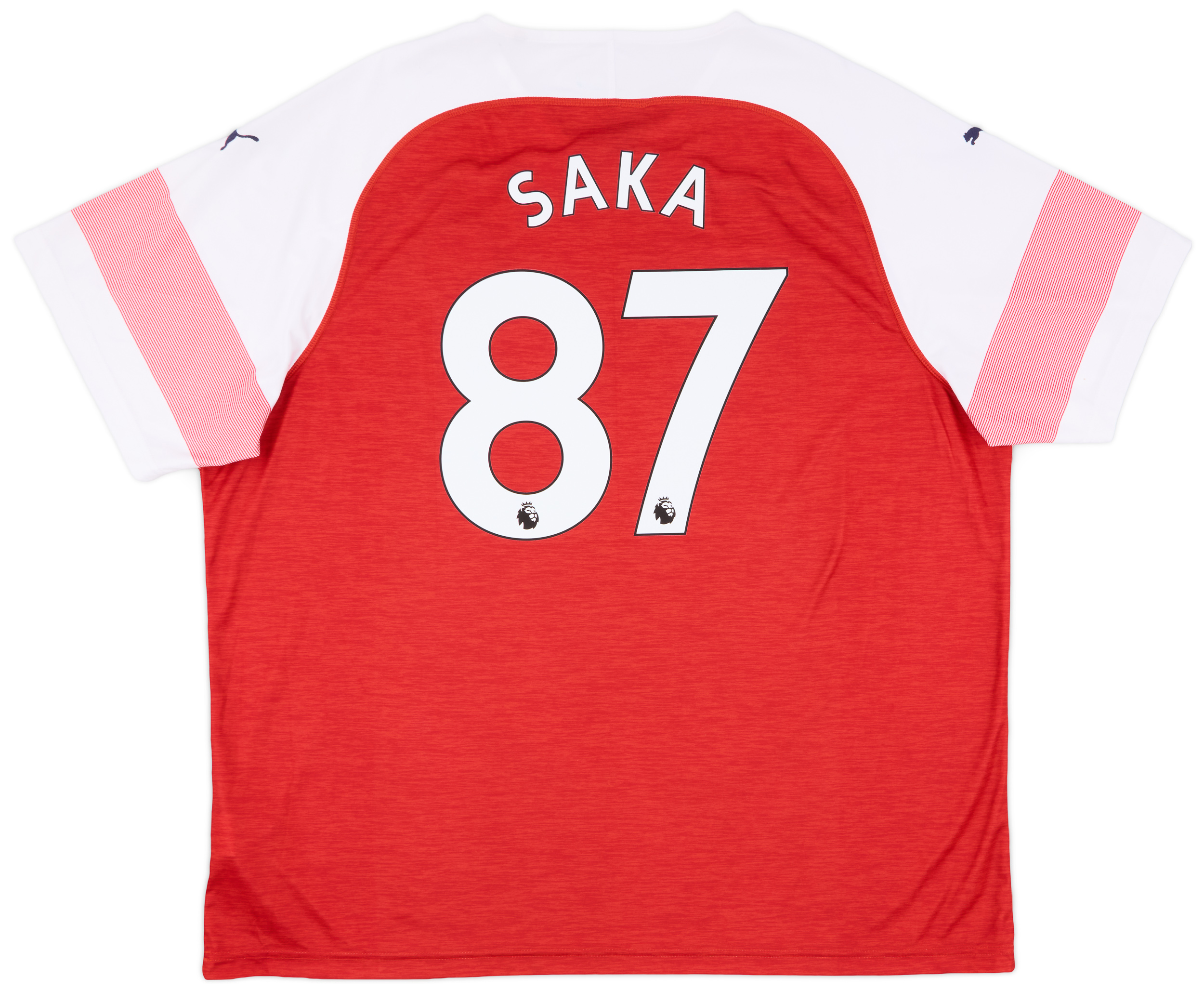 2018-19 Arsenal Home Shirt Saka #87 - 9/10 - (4XL)
