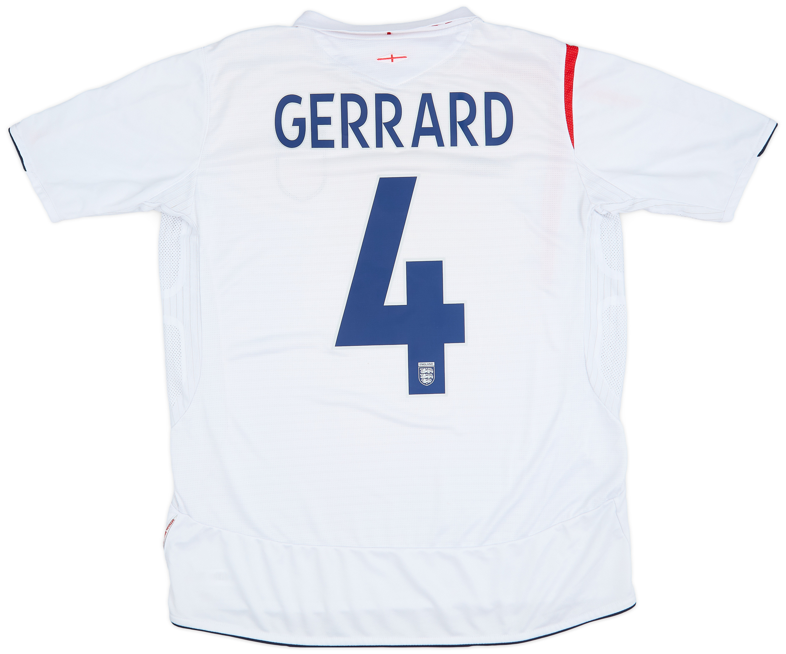 2005-07 England Home Shirt Gerrard #4 - 7/10 - (S.Boys)
