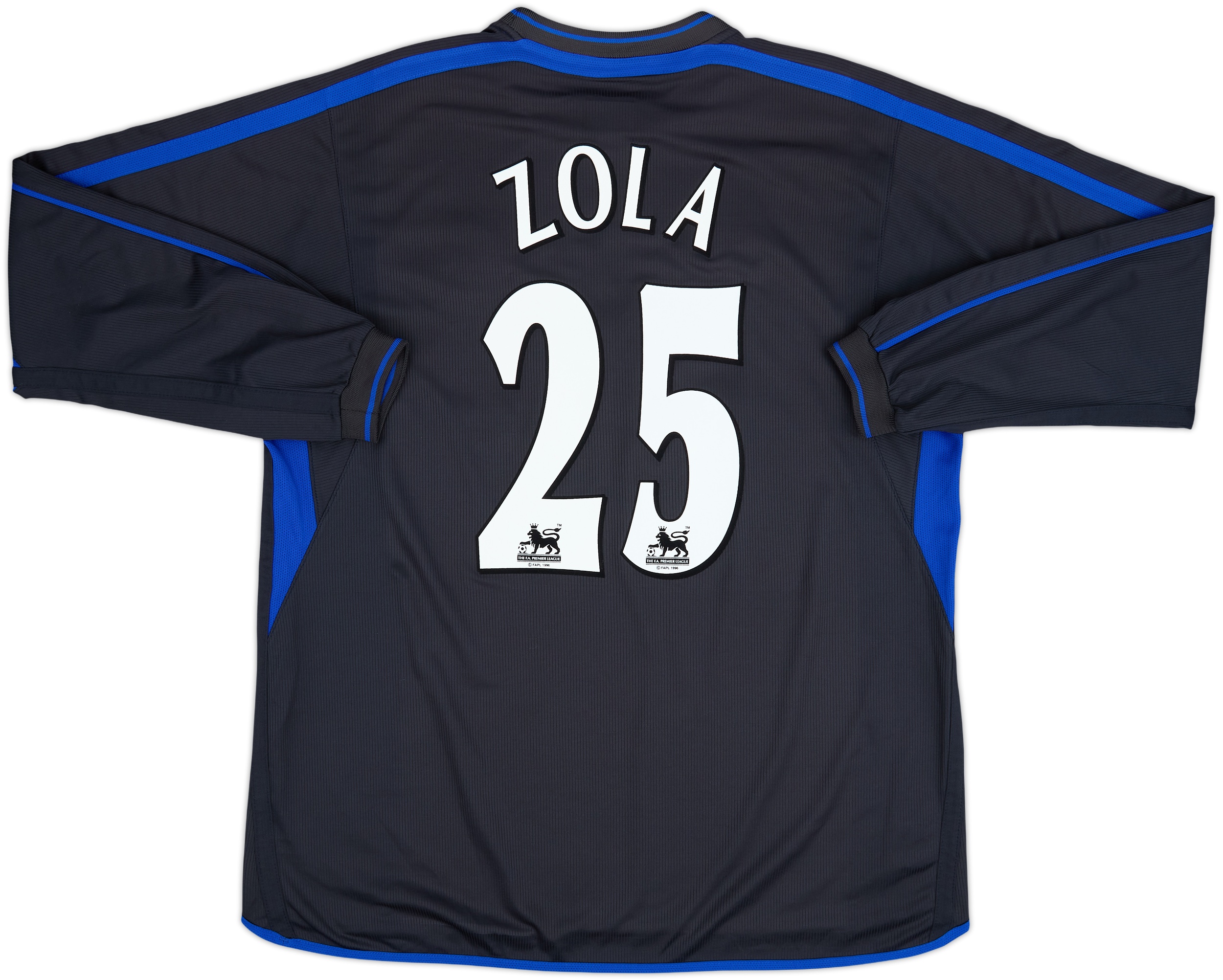 2002-04 Chelsea Away L/S Shirt Zola #25 - 8/10 - (XXL)