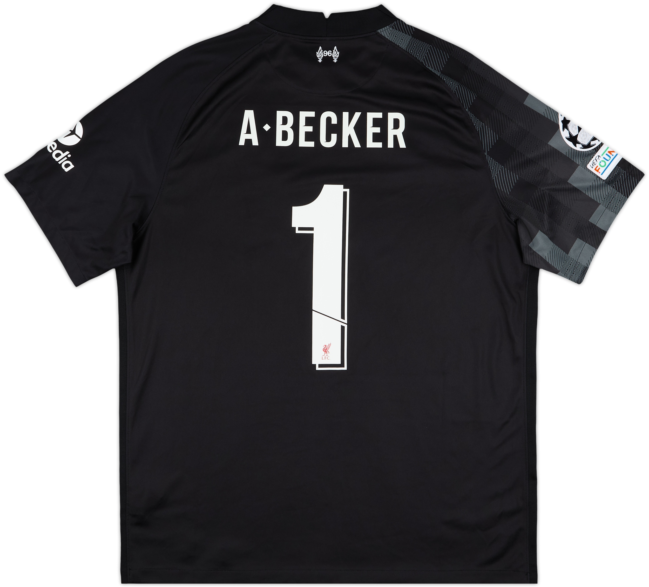 2021-22 Liverpool GK S/S Shirt A.Becker #1 - 8/10 - (XL)