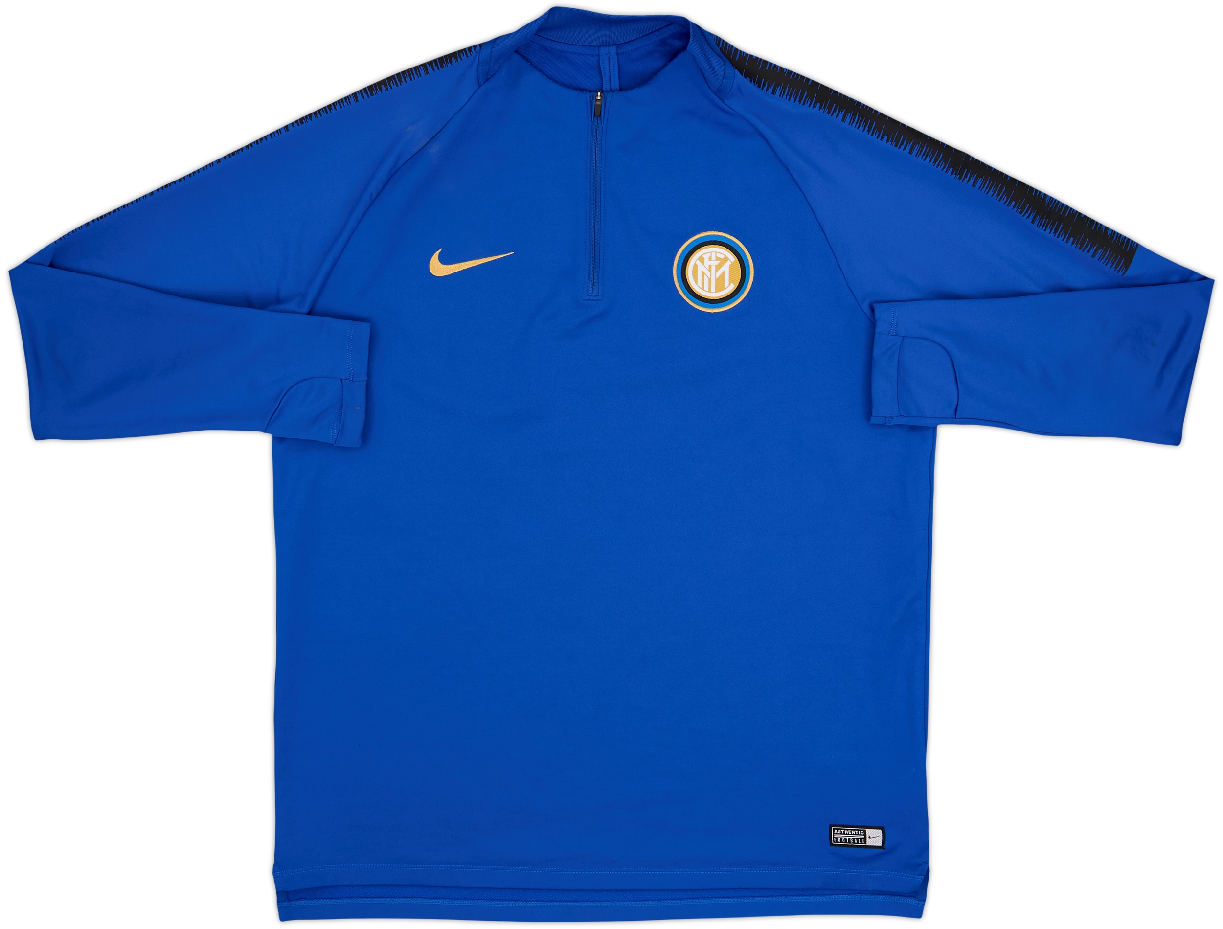 2017-18 Inter Milan Nike 1/4 Zip Drill Top - 6/10 - (XL)
