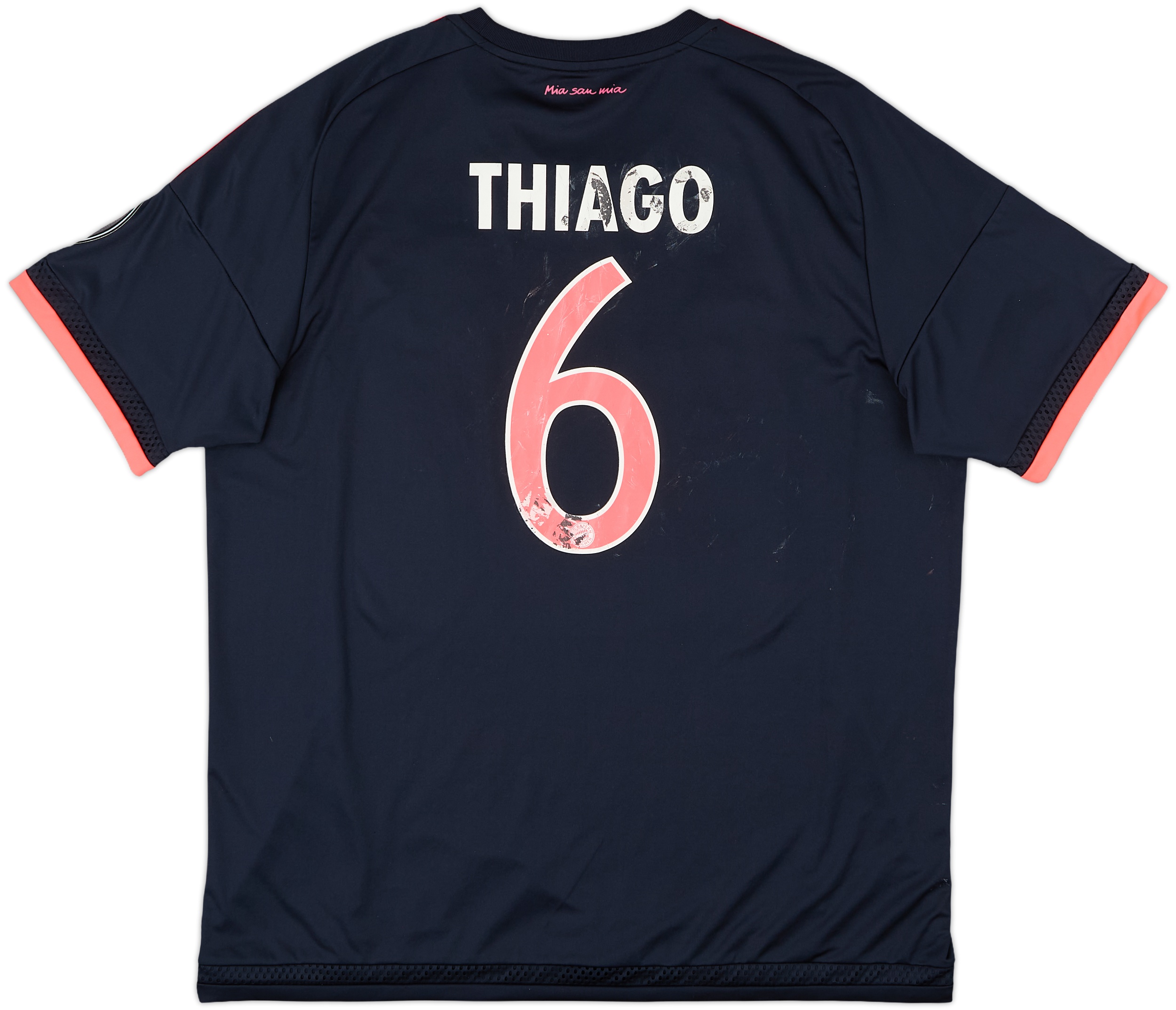 2015-16 Bayern Munich Third Shirt Thiago #6 - 4/10 - (XL)