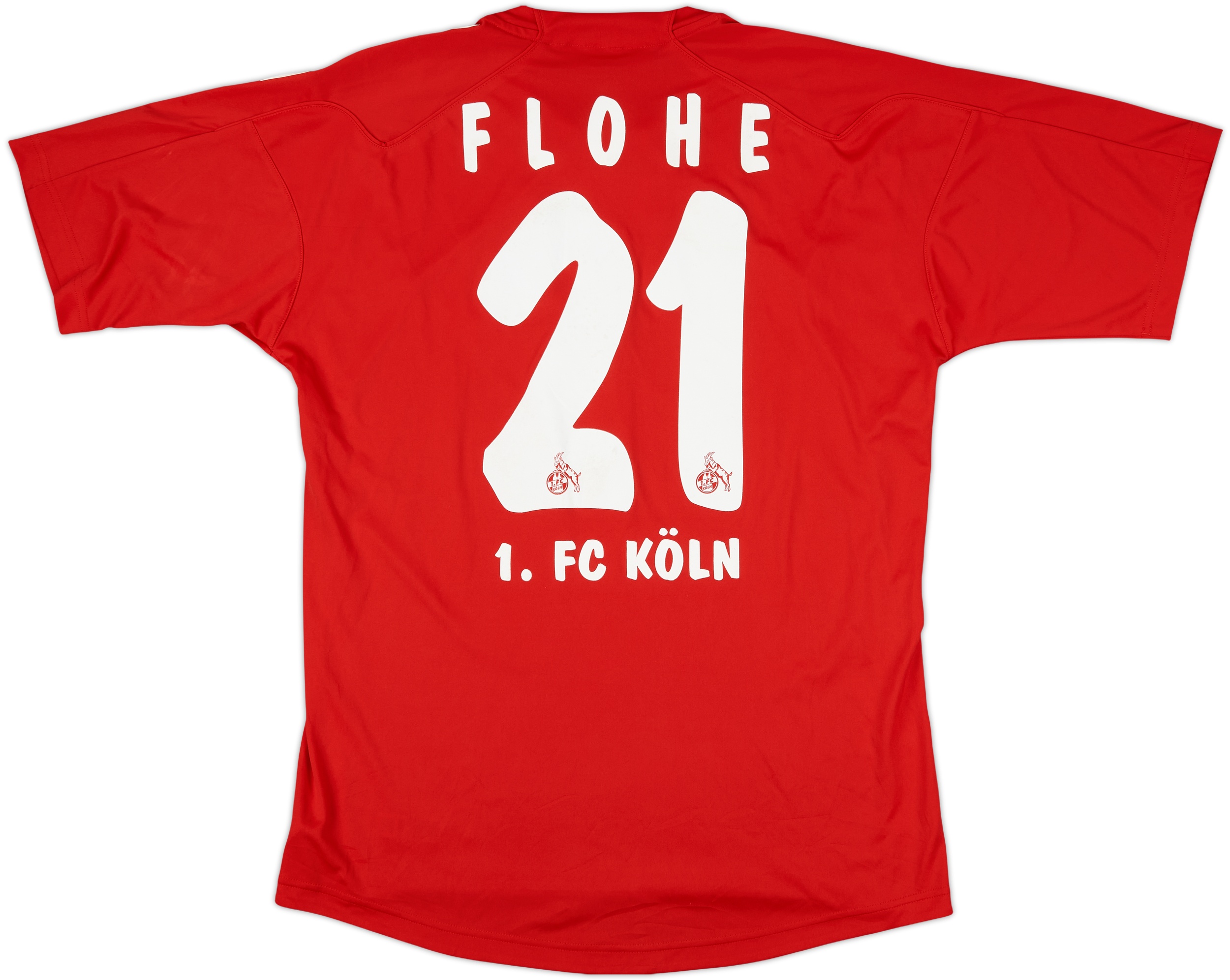 2010-11 FC Koln Squad Signed Home Shirt Flohe #21 - 7/10 - (L)