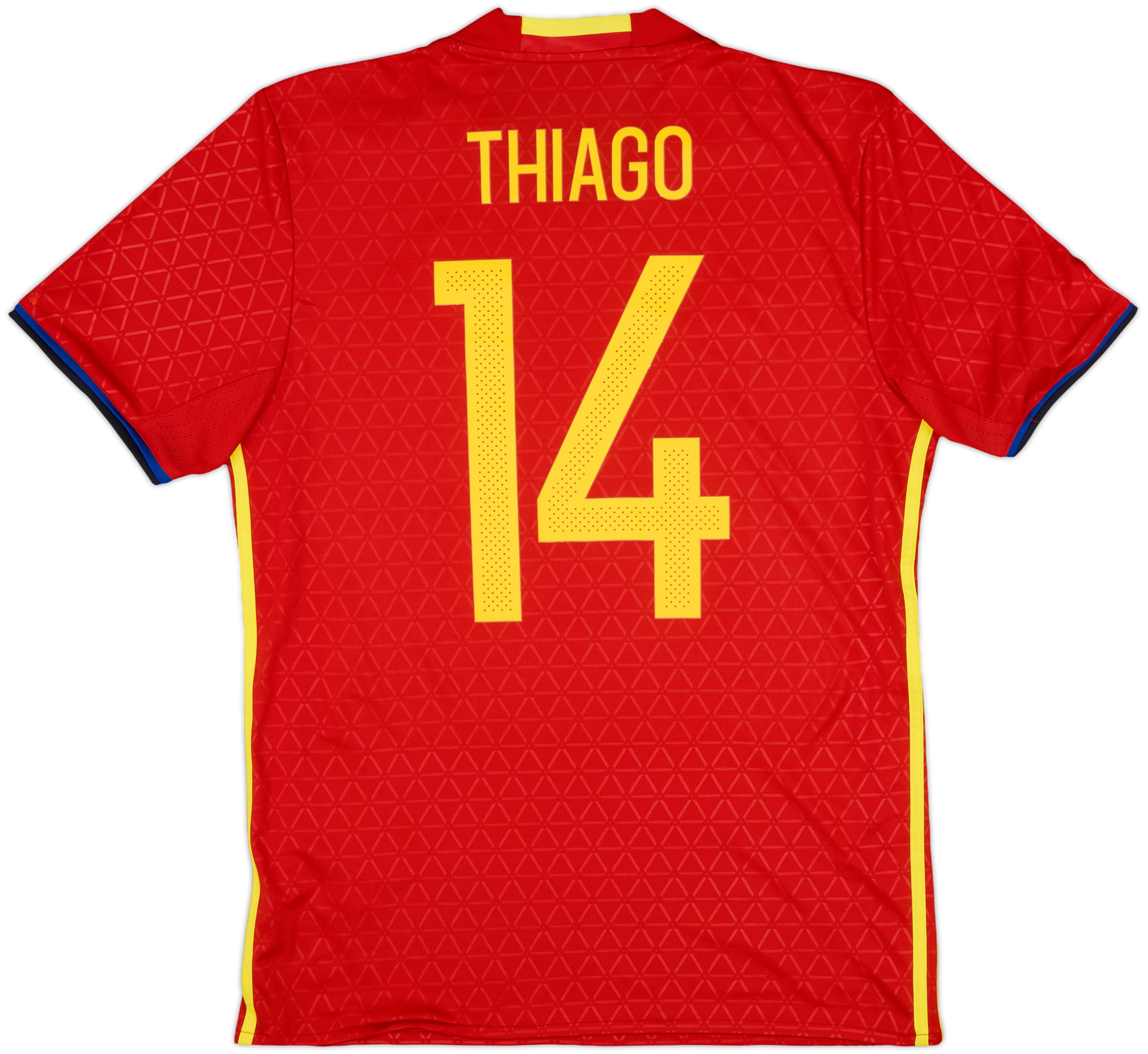2016-17 Spain Home Shirt Thiago #14 - 8/10 - (M)