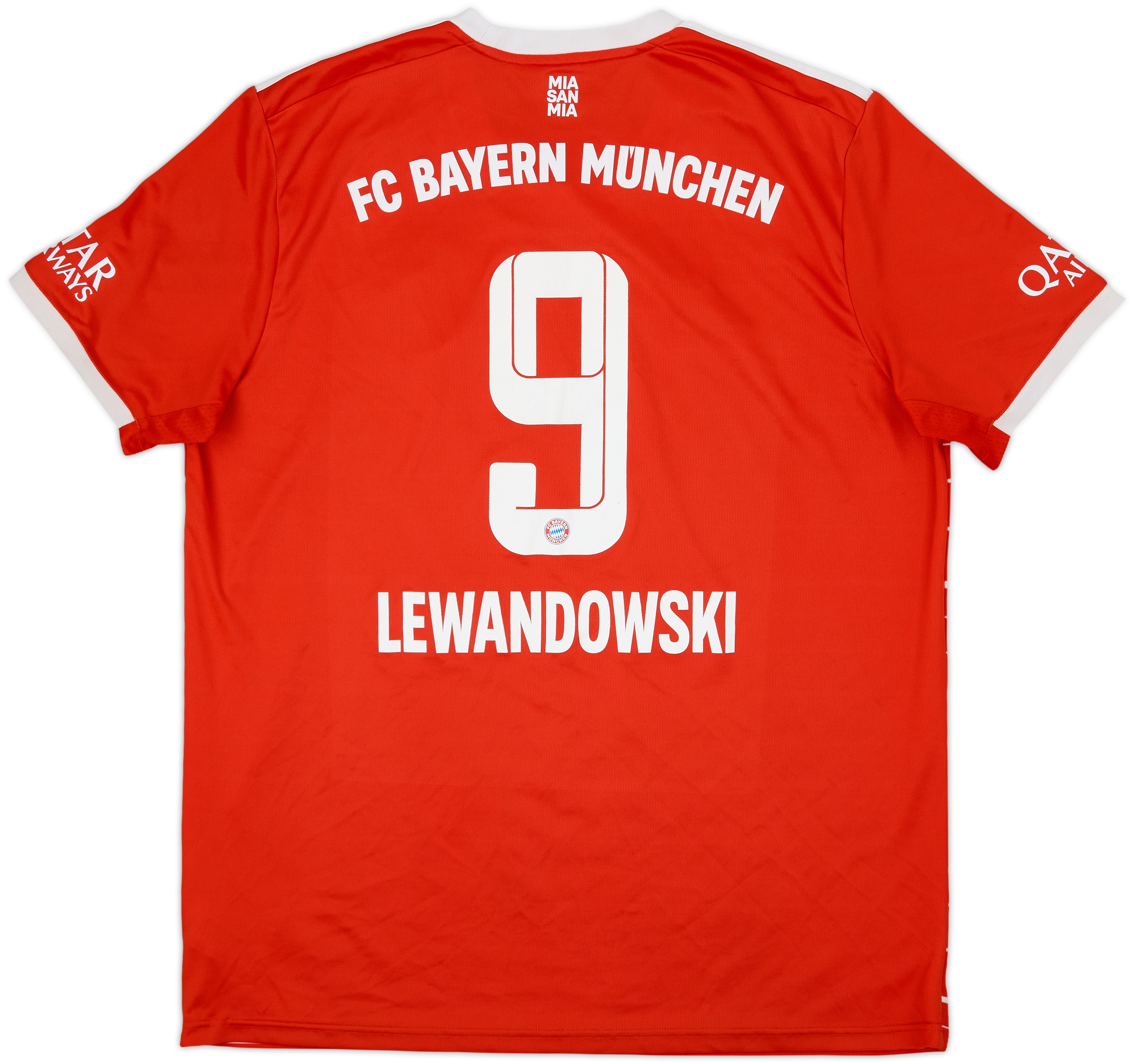 2022-23 Bayern Munich Home Shirt Lewandowski #9 - 8/10 - (XL)