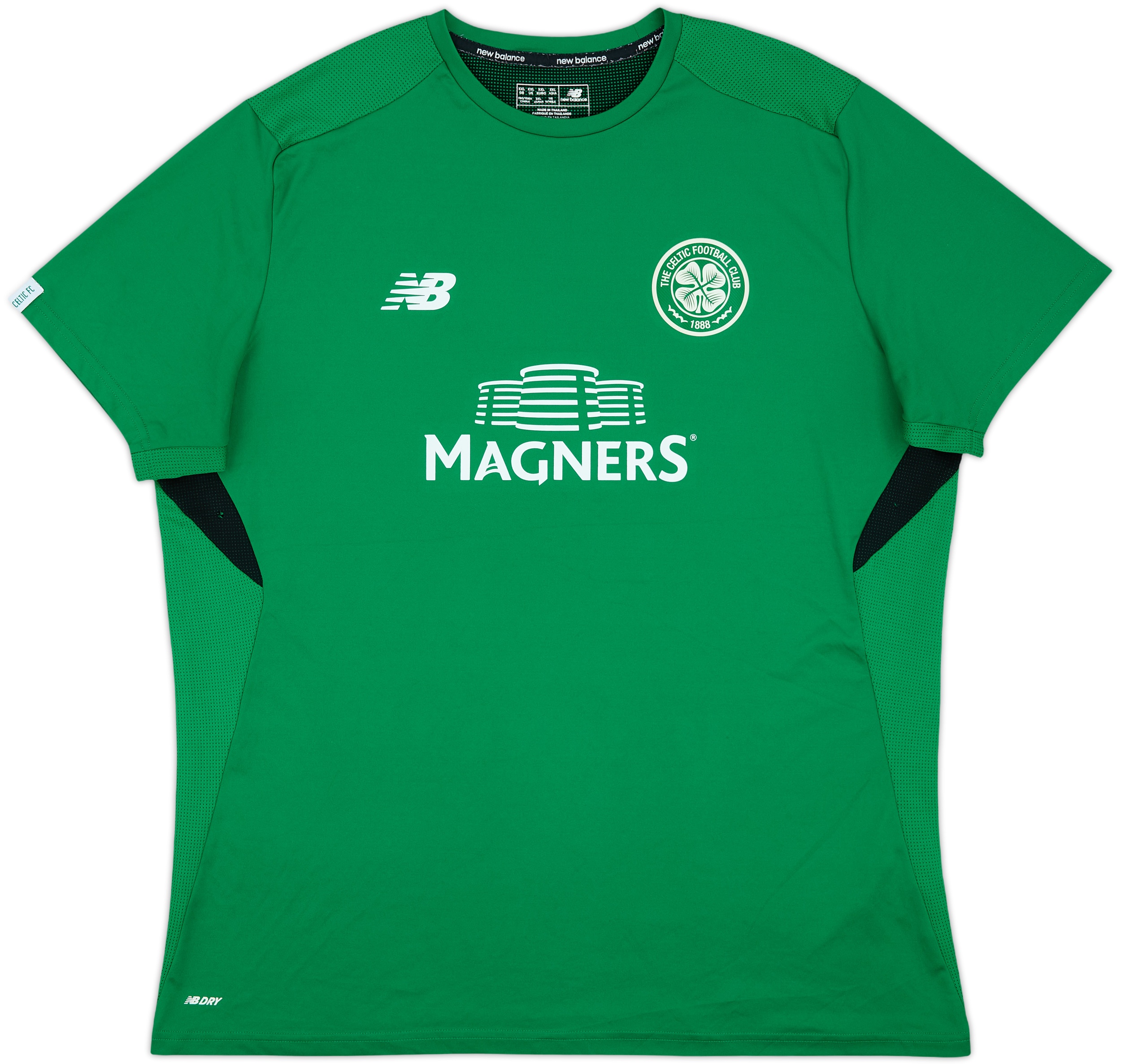 2017-18 Celtic New Balance Training Shirt - 8/10 - (XXL)