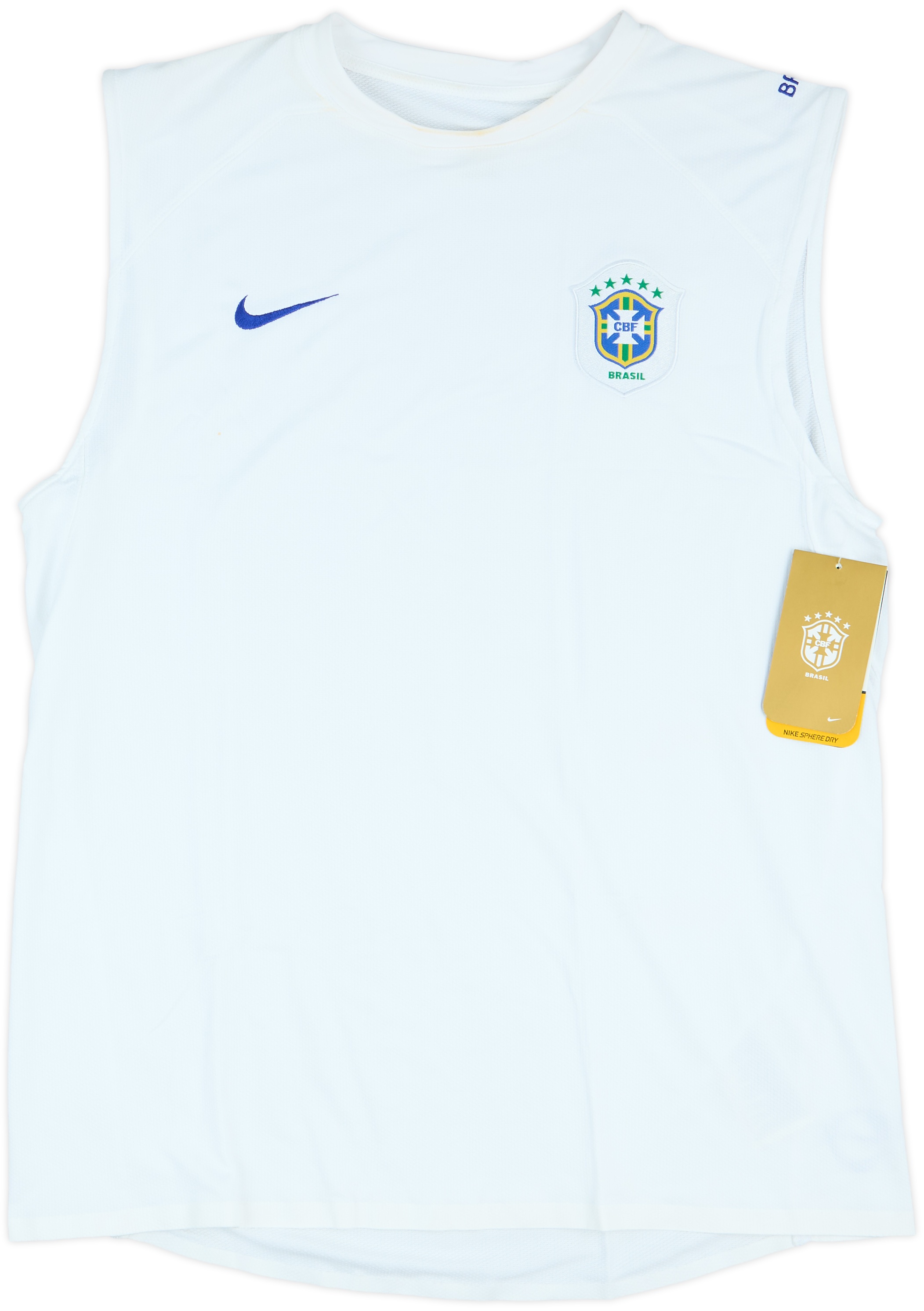 2006-07 Brazil Player Issue Nike Training Vest (L)