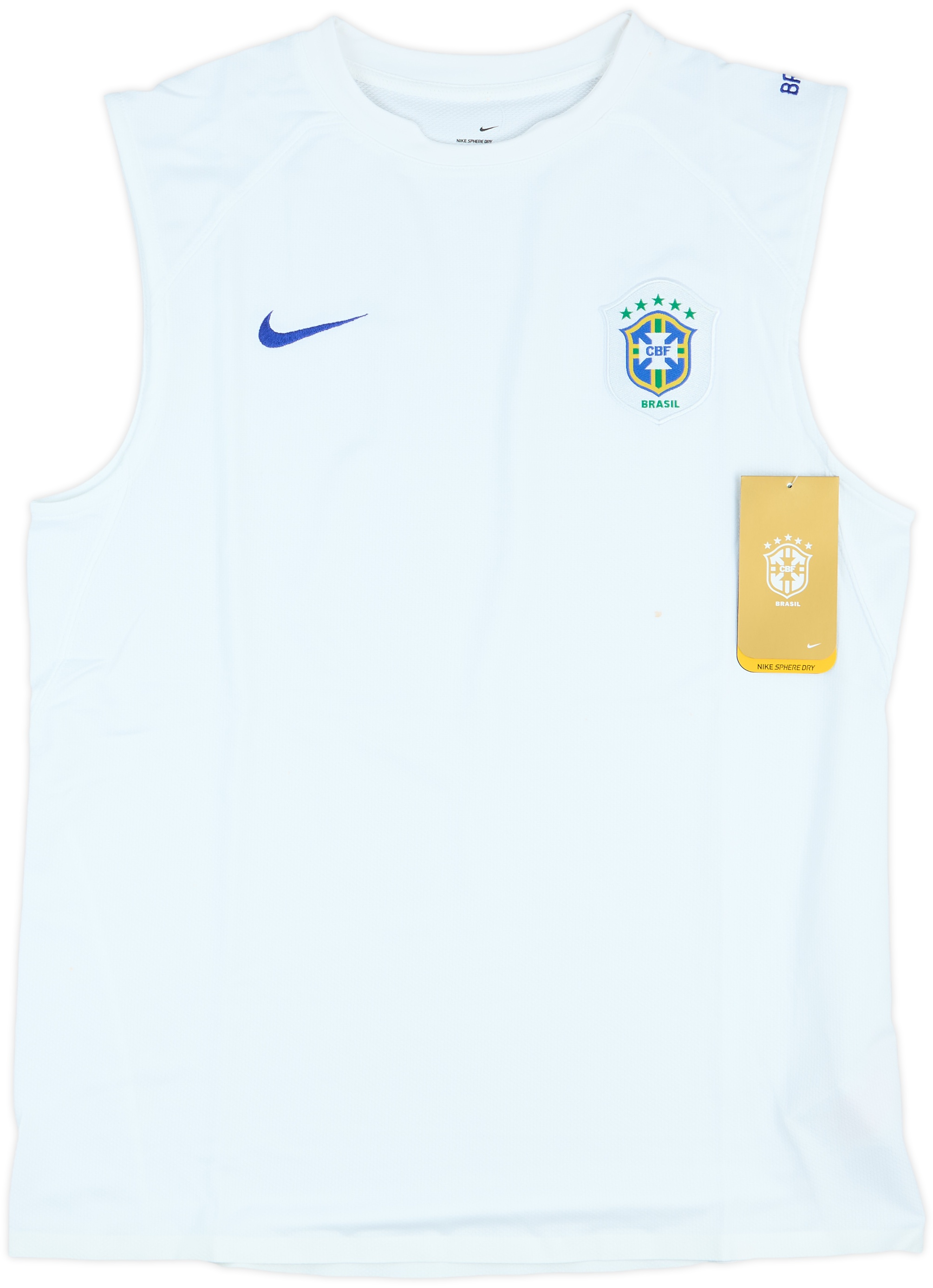 2006-07 Brazil Player Issue Nike Training Vest (M)