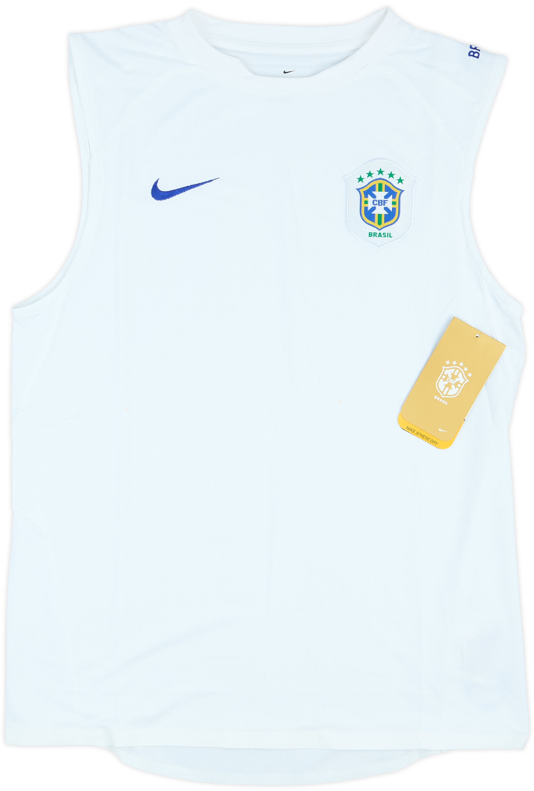 2006-07 Brazil Player Issue Nike Training Vest (S)