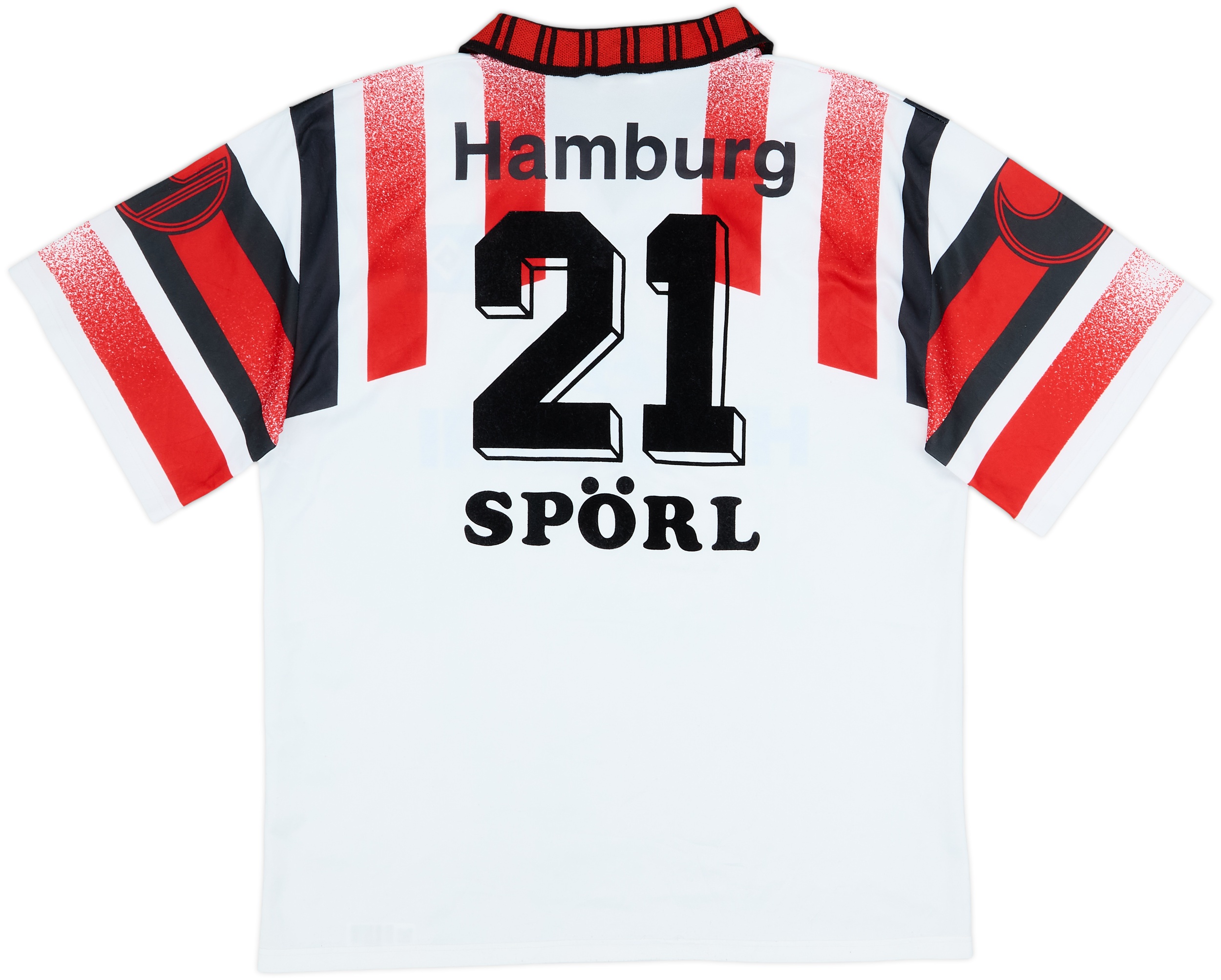 1995-96 Hamburg Home Shirt Sporl #21 - 8/10 - (XL)