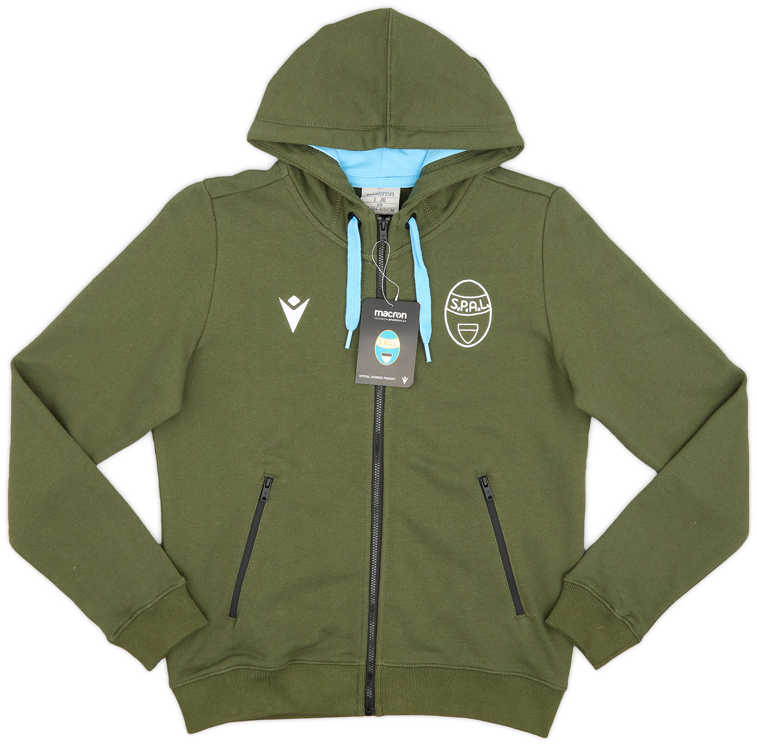 2020-21 SPAL Macron Hooded Jacket (M.Kids)