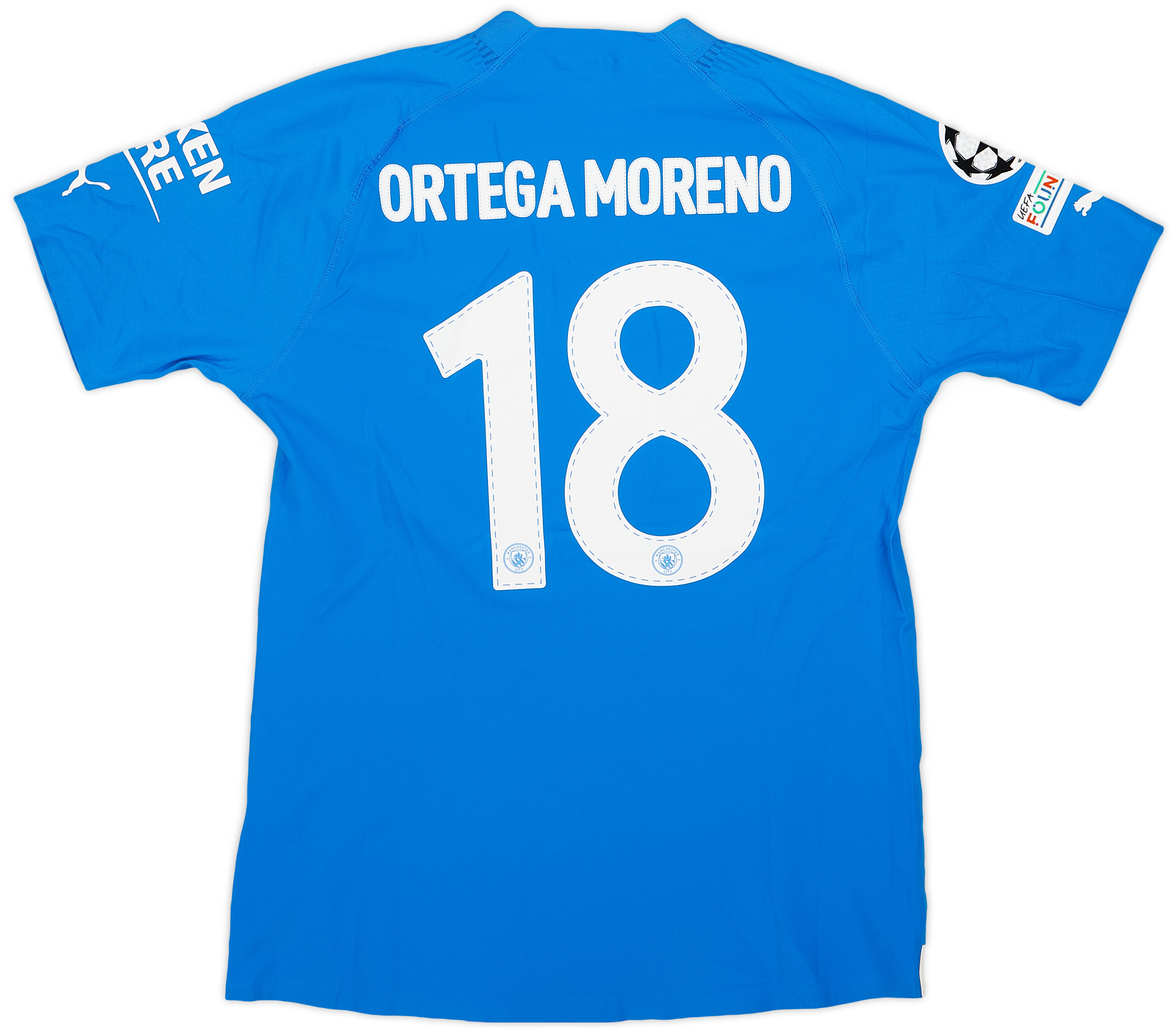 2022-23 Manchester City Match Issue Champions League GK Shirt Ortega ...