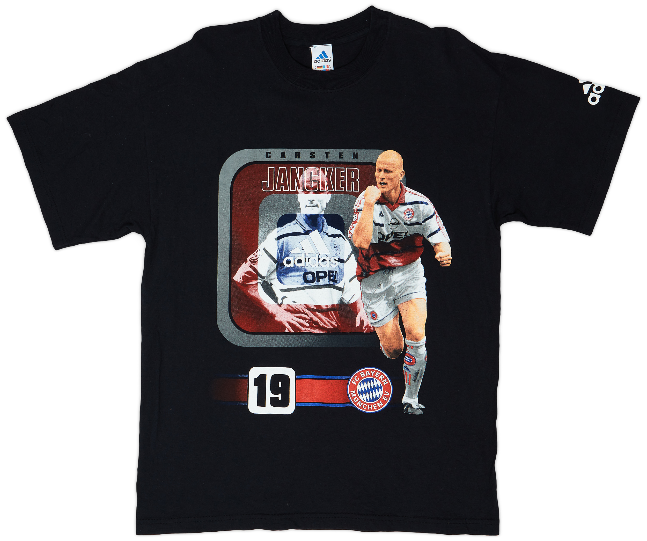 1999-00 Bayern Munich adidas 'Carsten Jancker' Graphic Tee - 8/10 - (M)