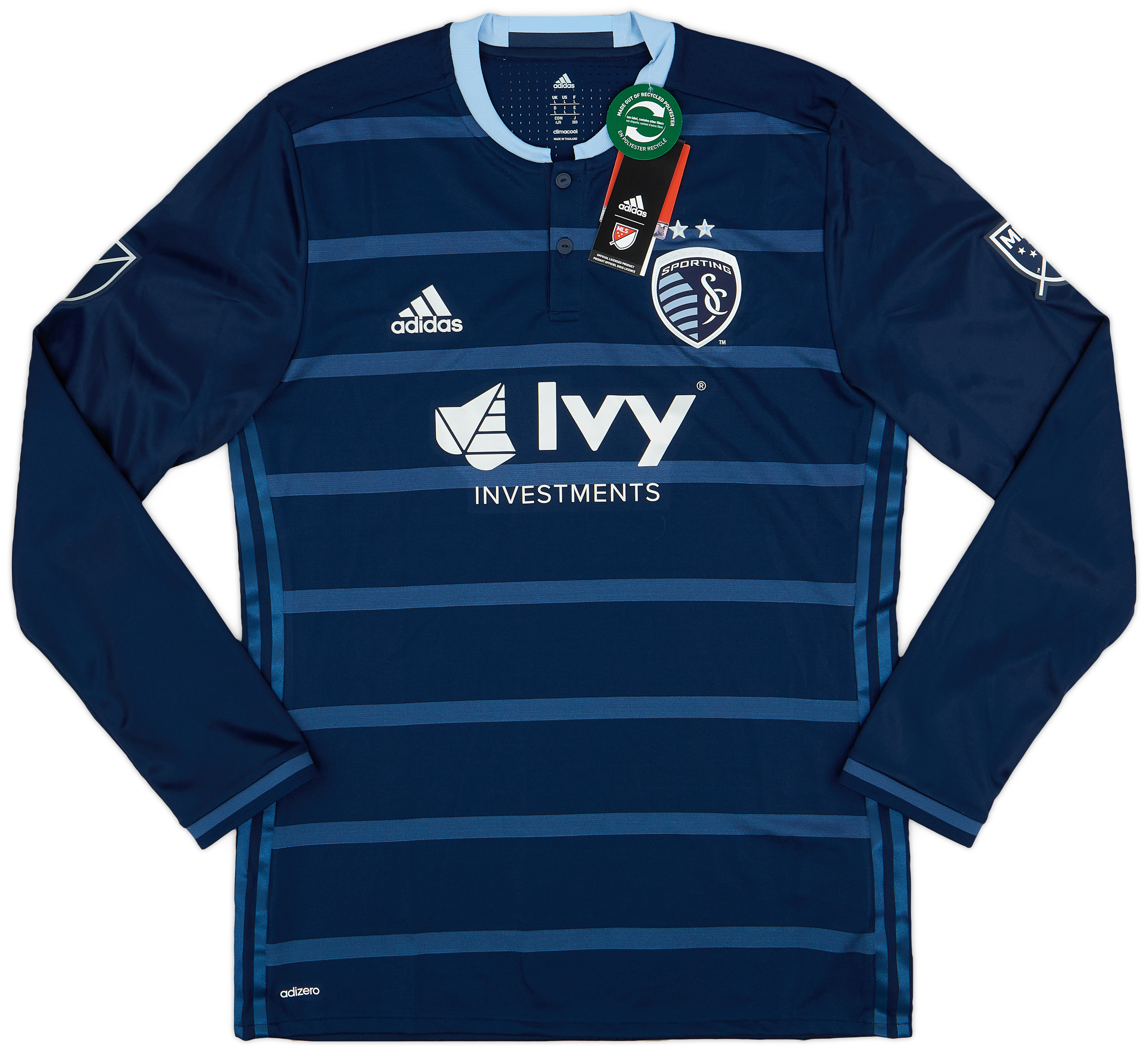 2017 Sporting Kansas City Authentic Away L/S Shirt (L)