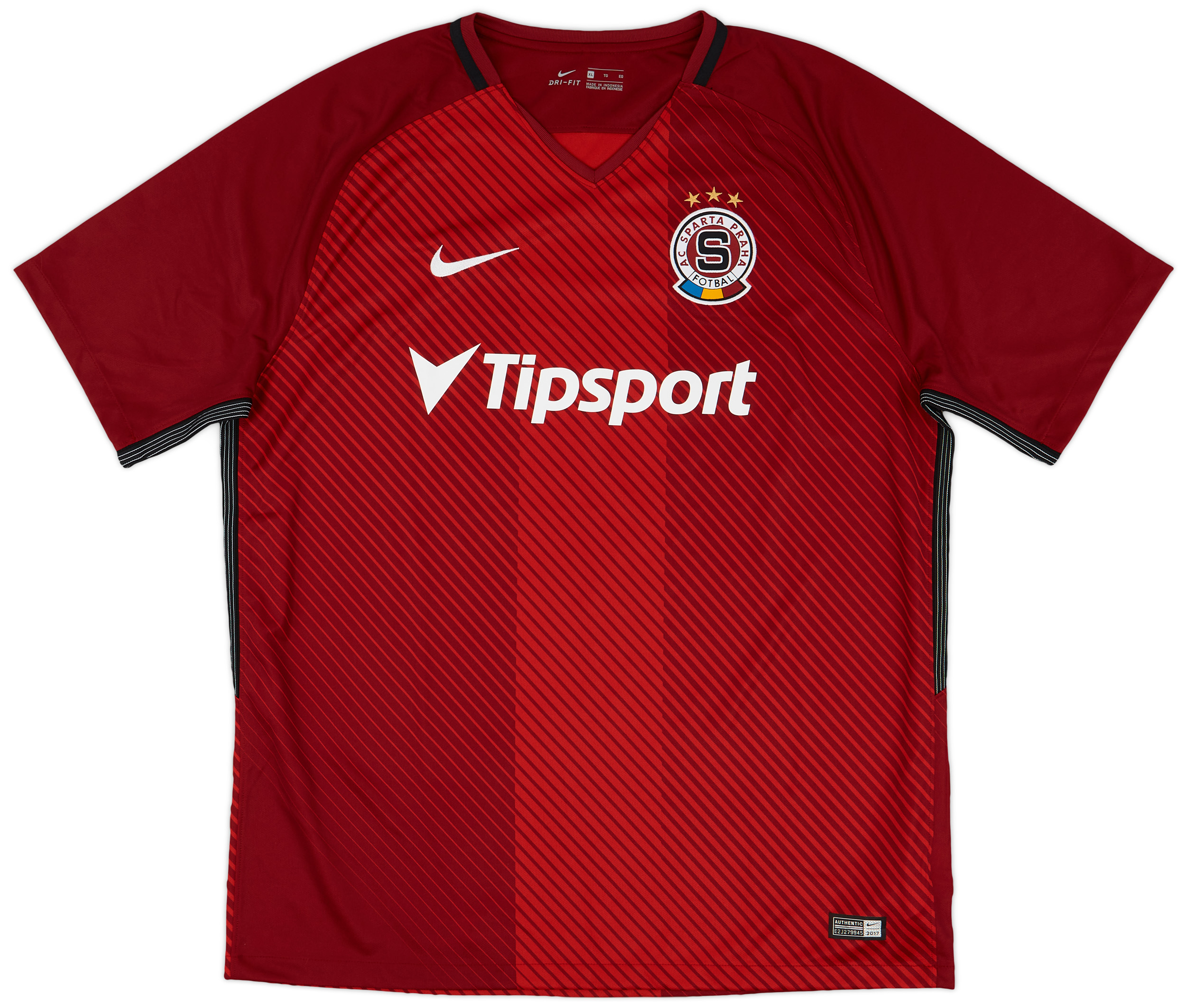 2017-18 Sparta Prague Home Shirt - 10/10 - (XL)