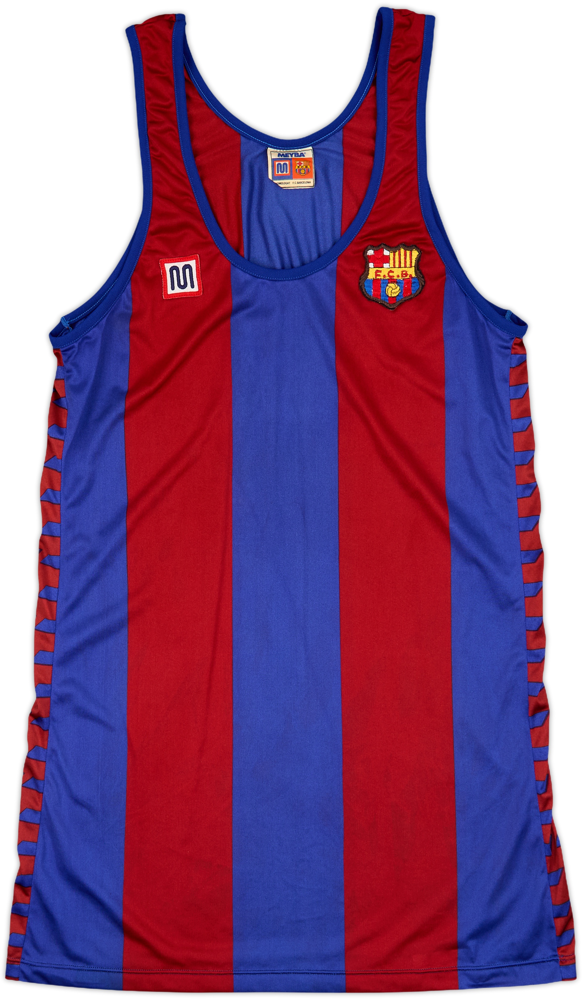 1984-89 Barcelona Meyba Basketball Jersey - 8/10 - (XL)