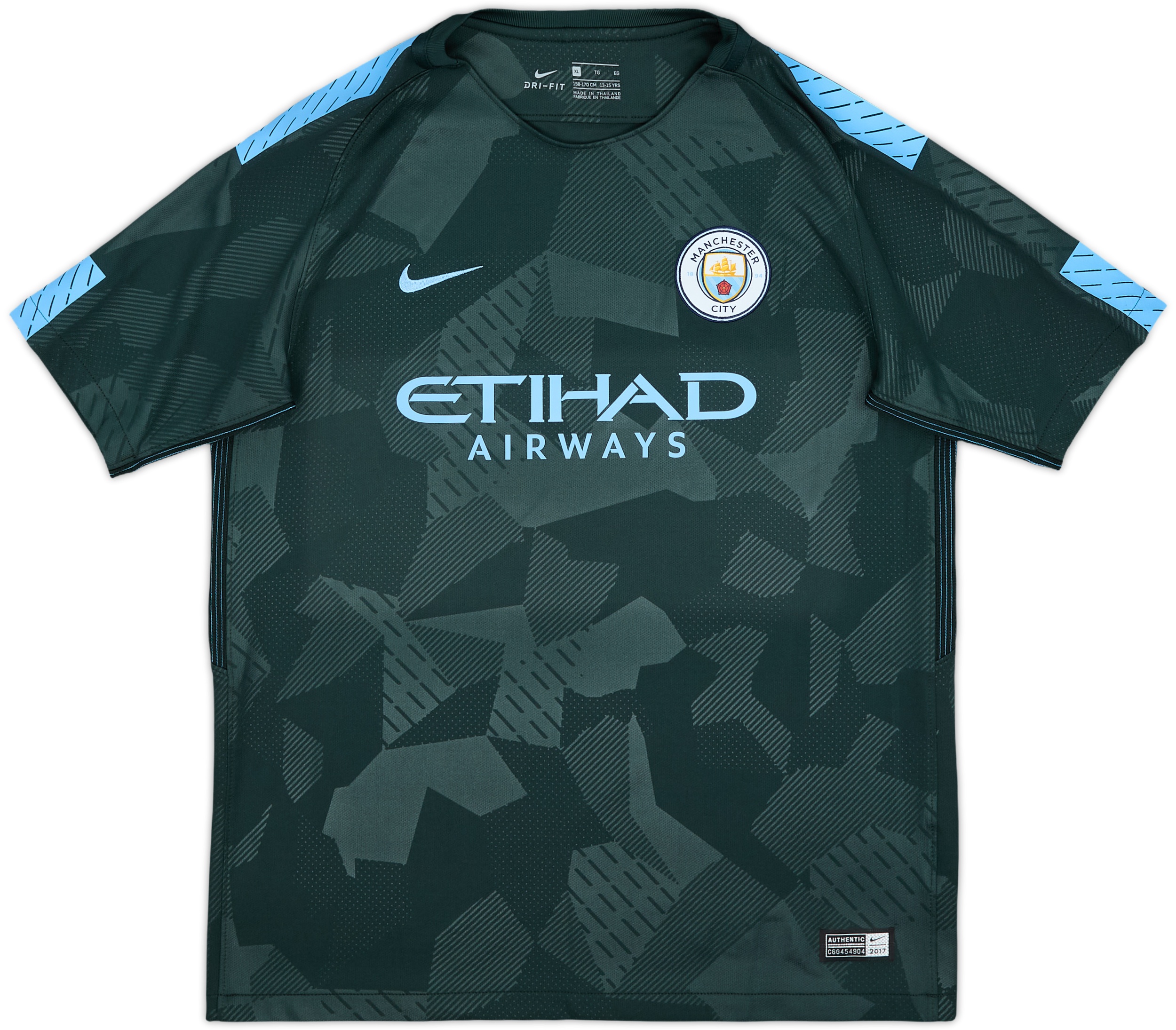 2017-18 Manchester City Third Shirt - 10/10 - (XL.Boys)