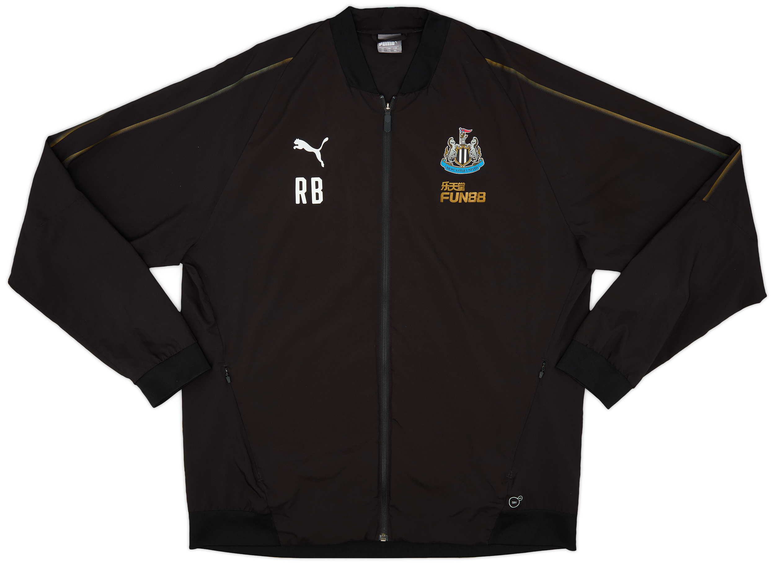 2017-18 Newcastle Staff Issue Track Jacket (RB - Rafa Benitez) - 10/10 ...