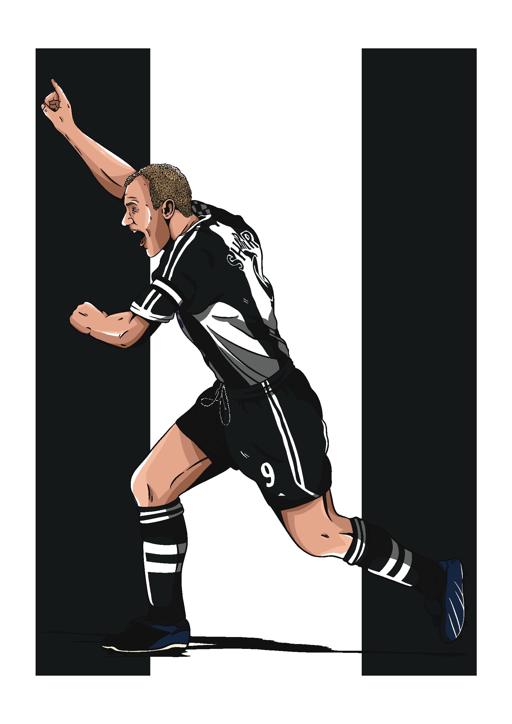 Shearer Legends A3 Print/Poster