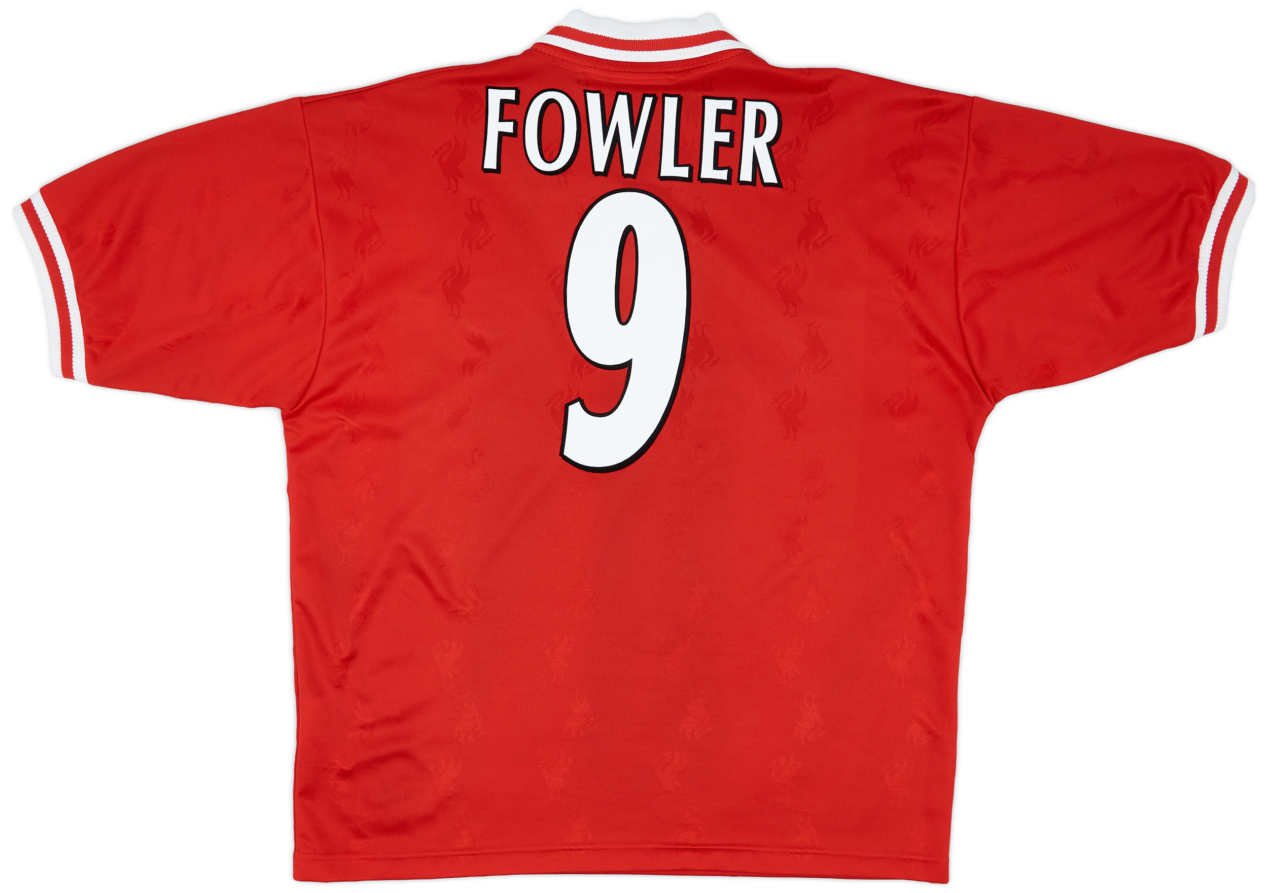 1996-98 Liverpool Home Shirt Fowler #9 - 7/10 - (L)