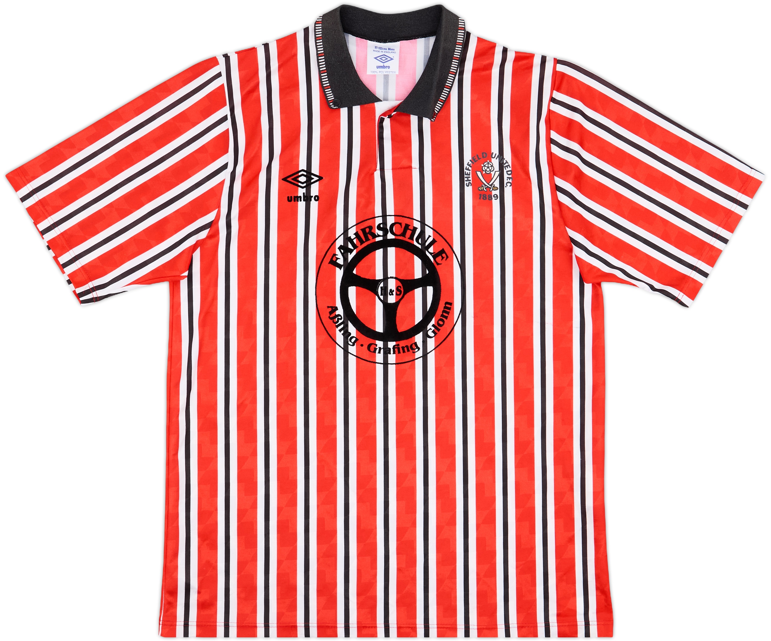 1990-92 Sheffield United Home Shirt #2 - 9/10 - (M)