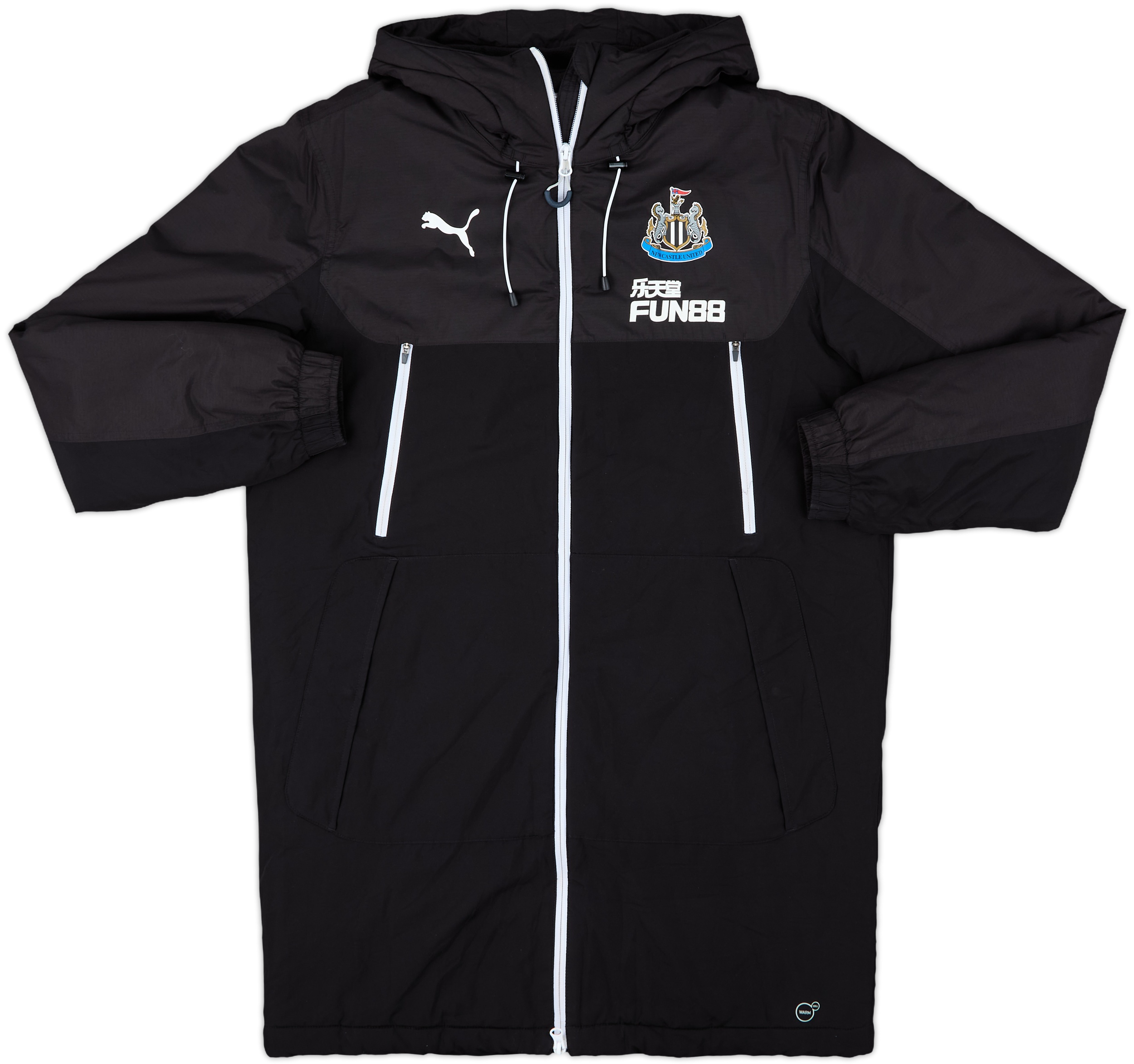 2019-20 Newcastle United Puma Padded Bench Coat - 8/10 - (M)