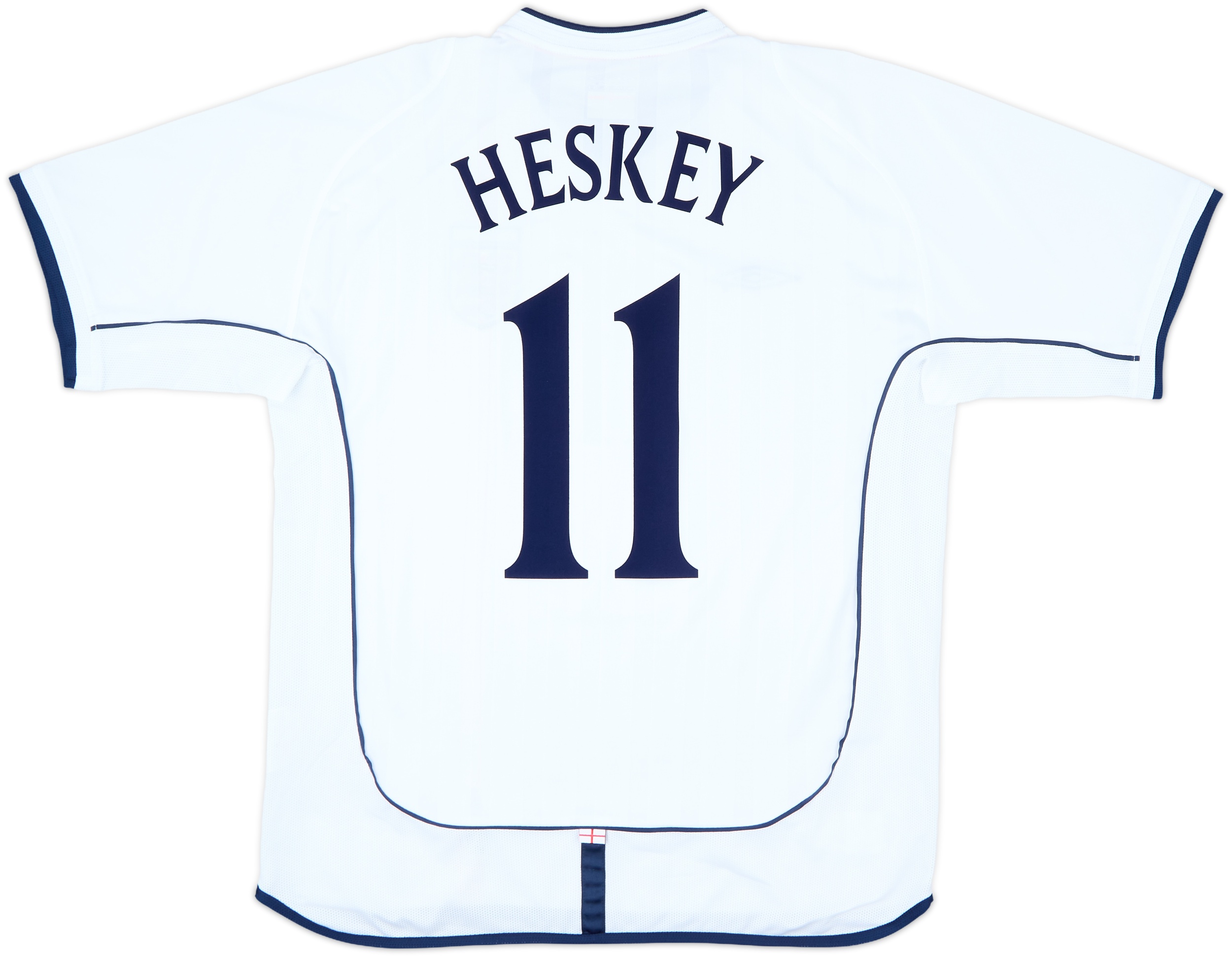 2001-03 England Home Shirt Heskey #11 - 9/10 - (L)