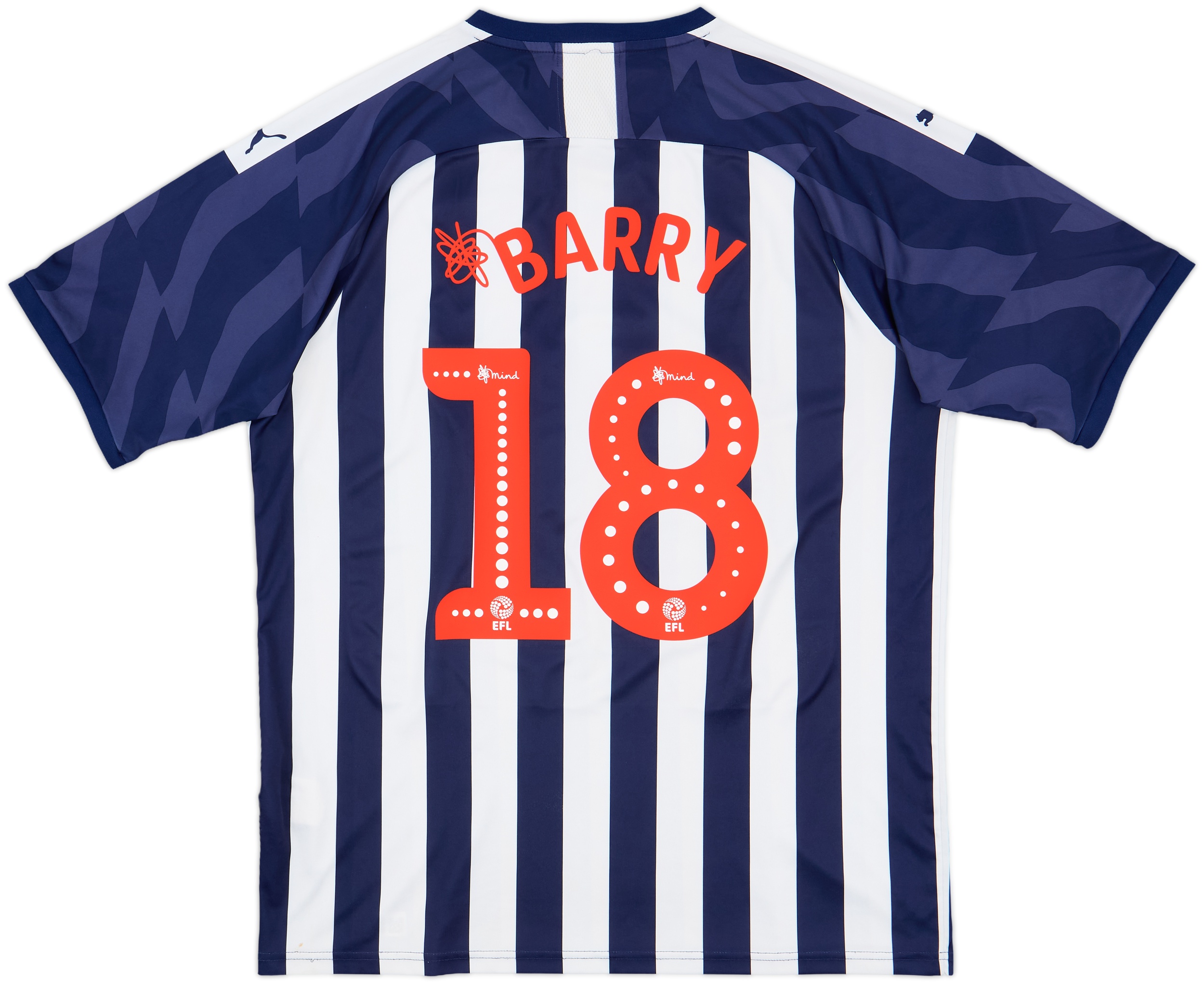 2019-20 West Brom Home Shirt Barry #18 - 7/10 - (XL)