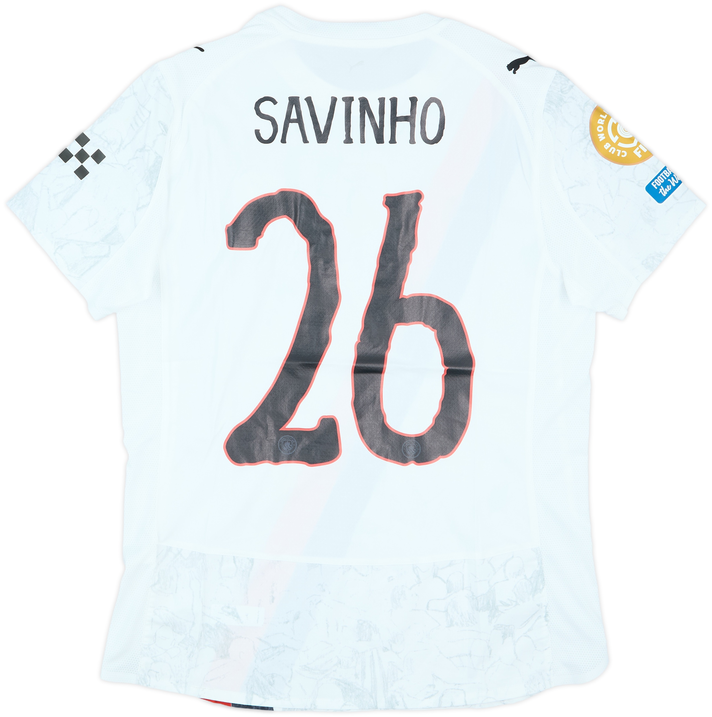 2025 Manchester City Match Issue KidSuper CWC Home Shirt Savinho #26