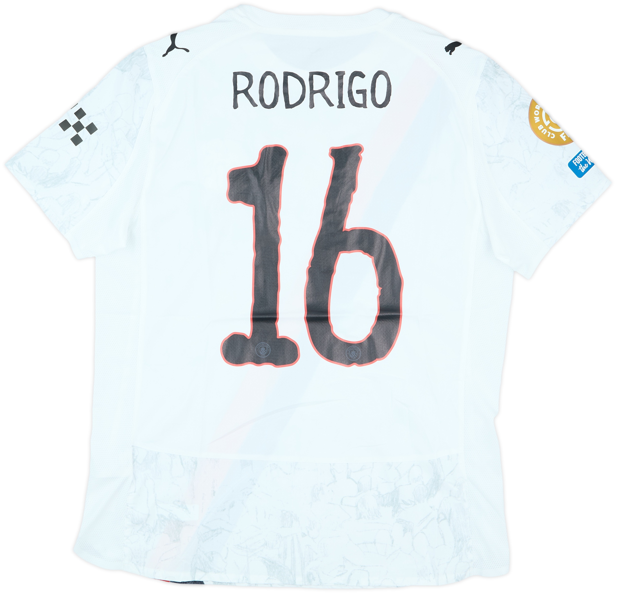 2025 Manchester City Match Issue KidSuper CWC Home Shirt Rodrigo #16