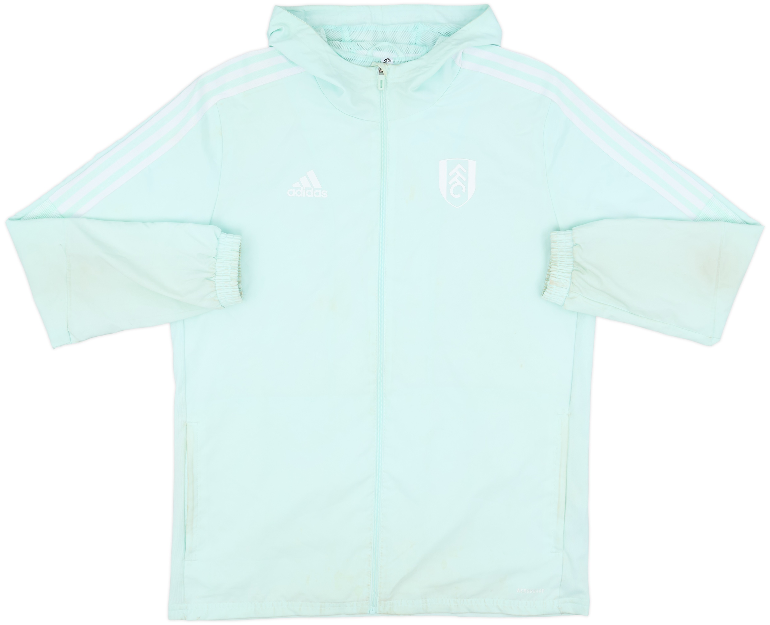 2021-22 Fulham adidas Hooded Track Jacket - 5/10 - (L)