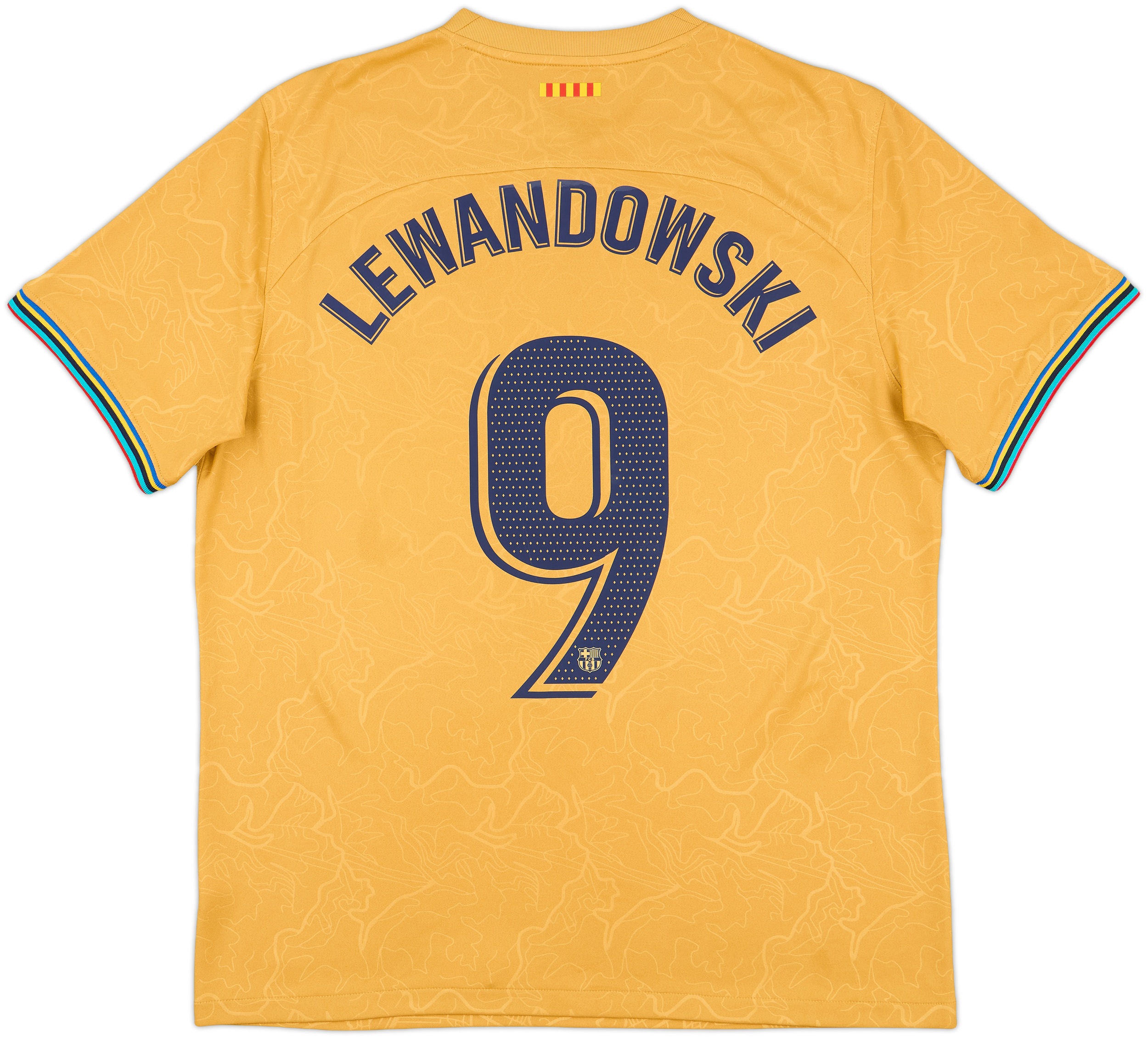 2022-23 Barcelona Away Shirt Lewandowski #9 - 8/10 - (L)