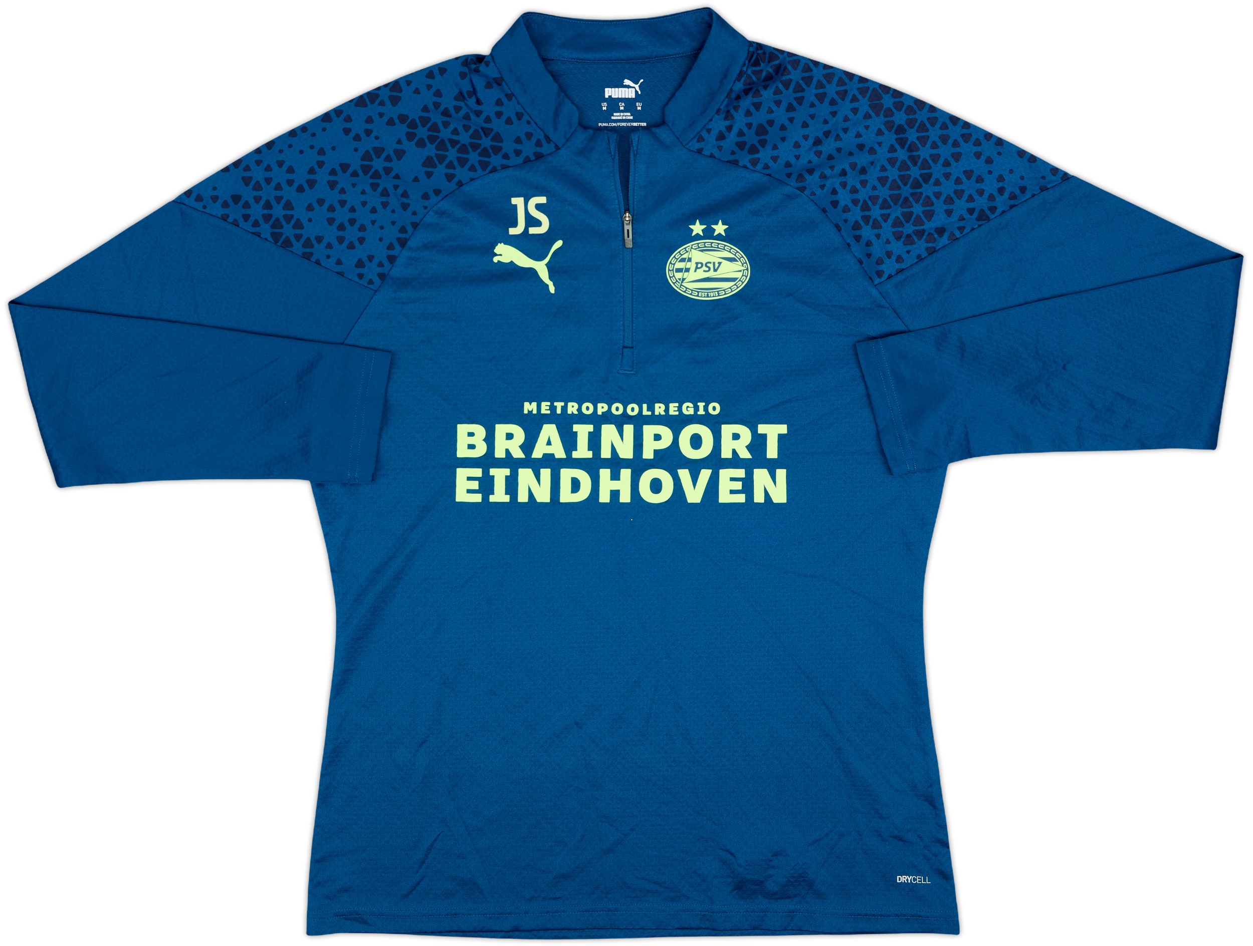 2022-23 PSV Staff Issue Puma 1/4 Zip Drill Top JS - 8/10 - (M)