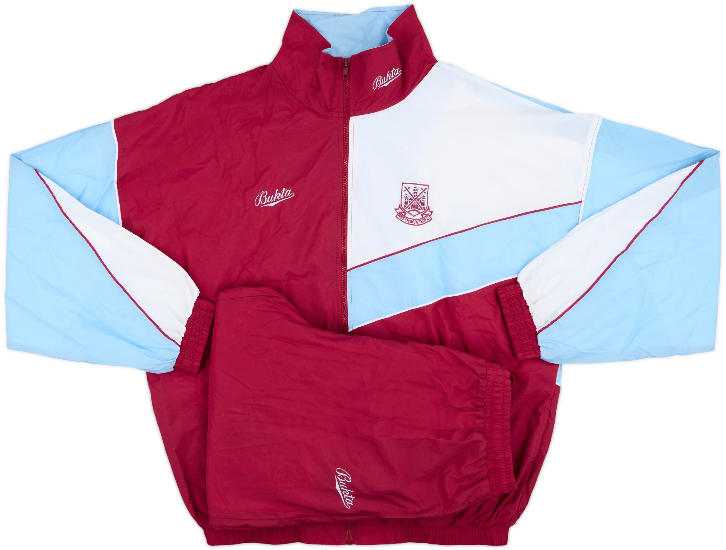 1991-93 West Ham Bukta Tracksuit - 8/10 - (XL)