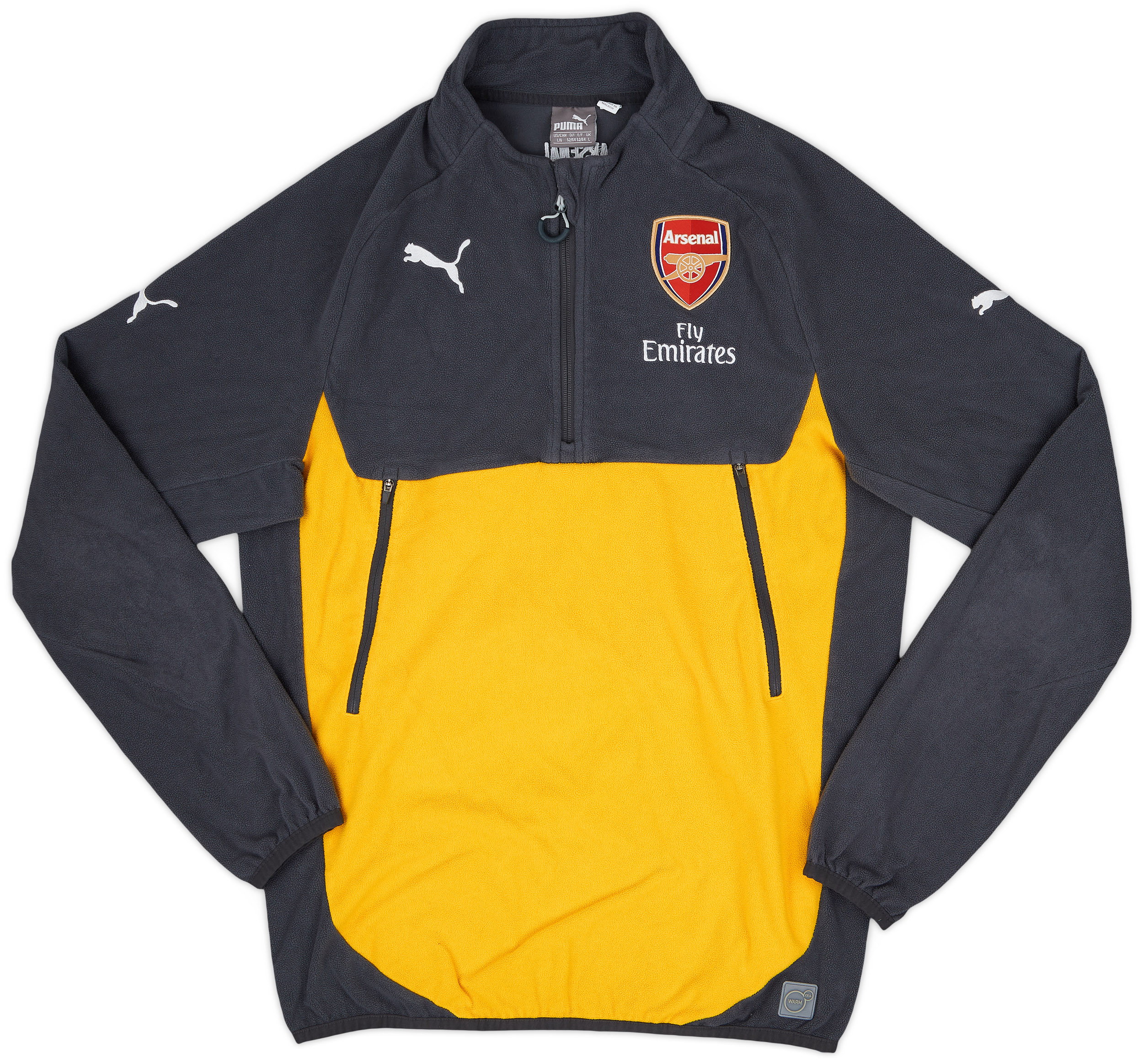 2016-17 Arsenal Puma 1/4 Zip Fleece Top - 10/10 - (L)