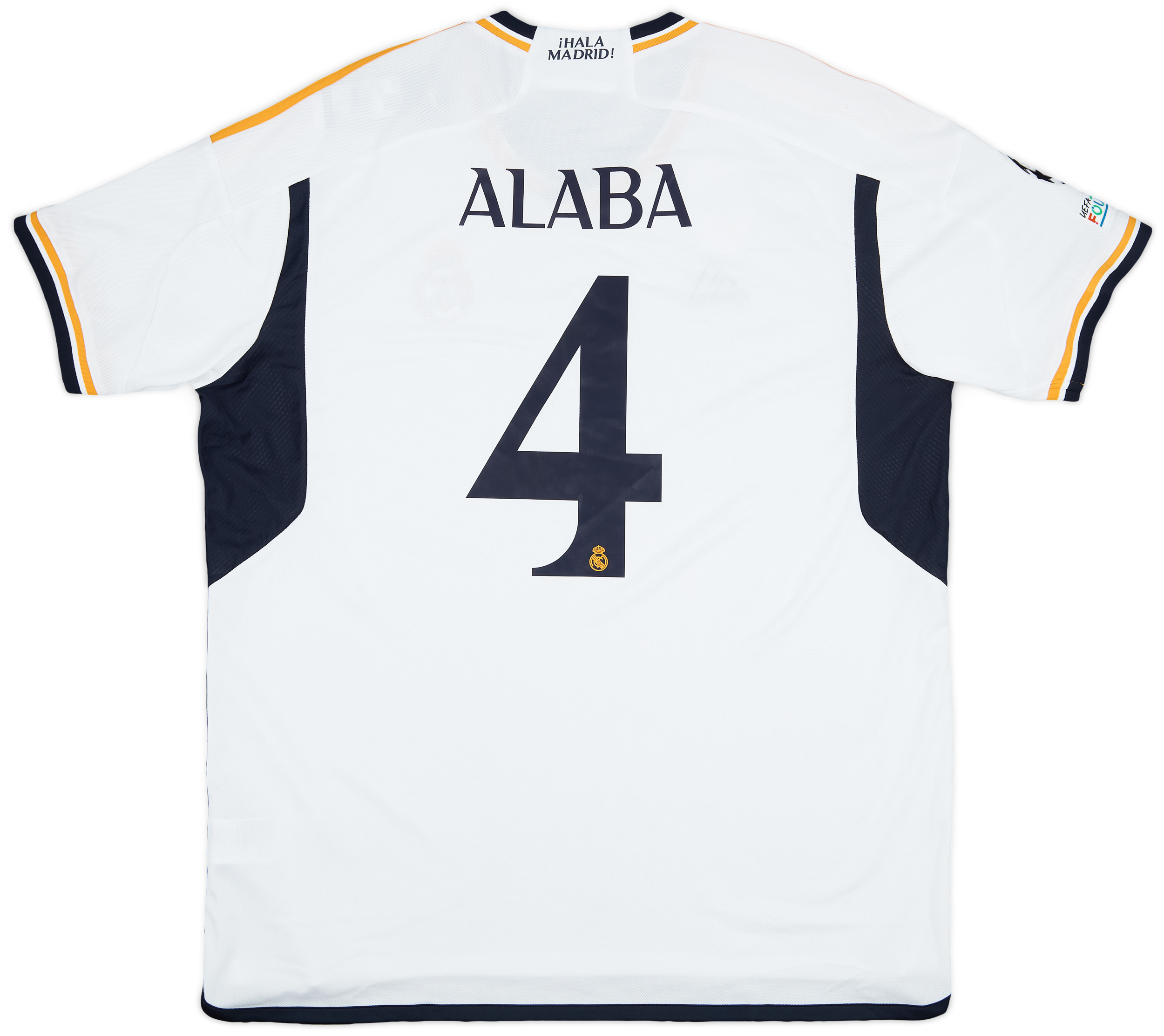 2023-24 Real Madrid Home Shirt Alaba #4 (XXL)