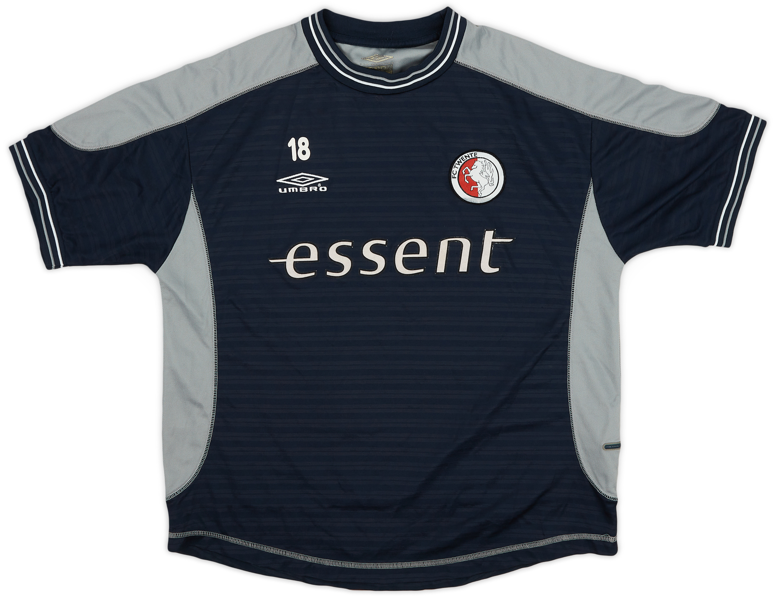 2001-02 FC Twente Player Issue Umbro Training Shirt #18 - 6/10 - (L)