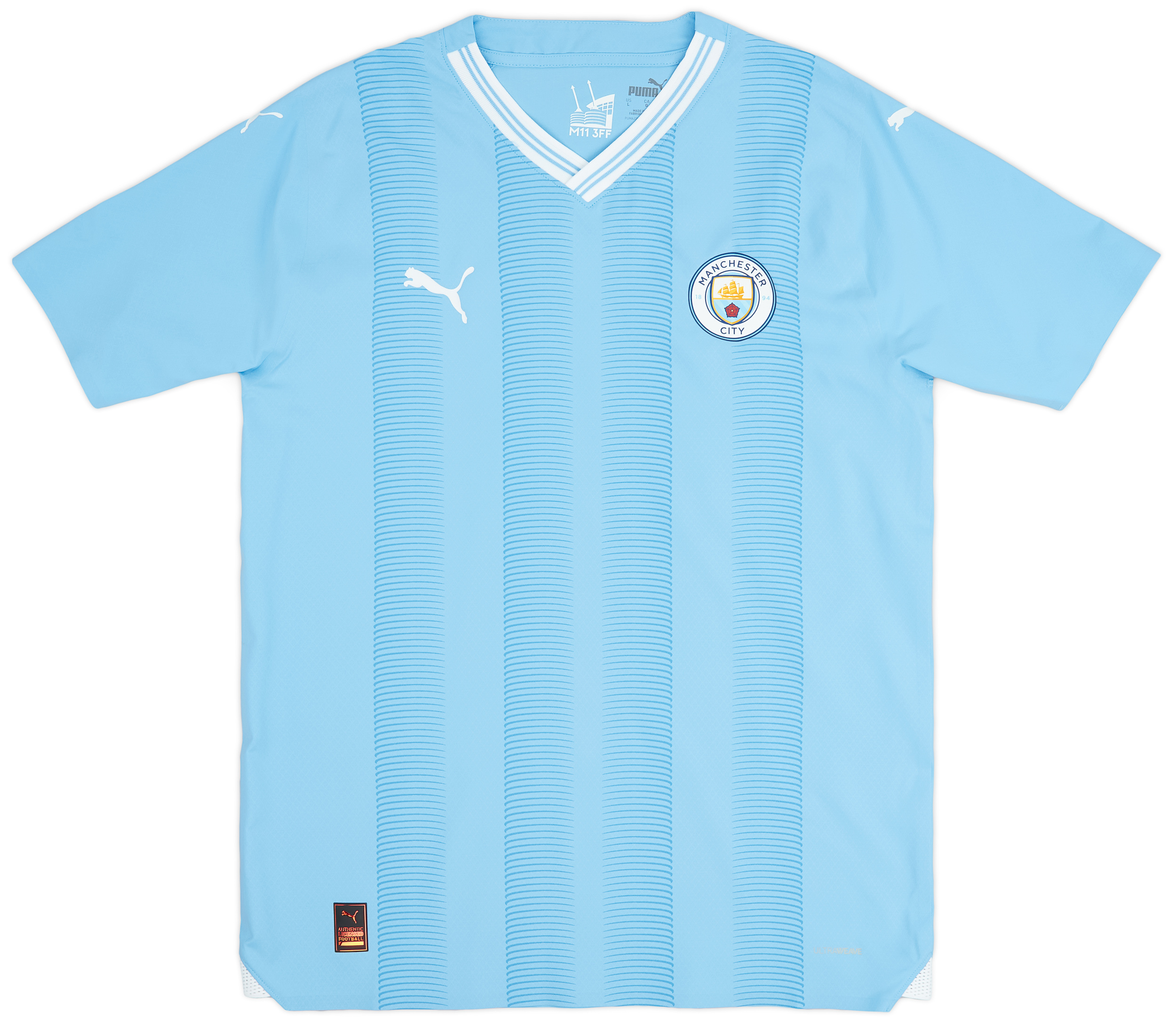 2023-24 Manchester City Authentic Home Shirt - As New - (L)