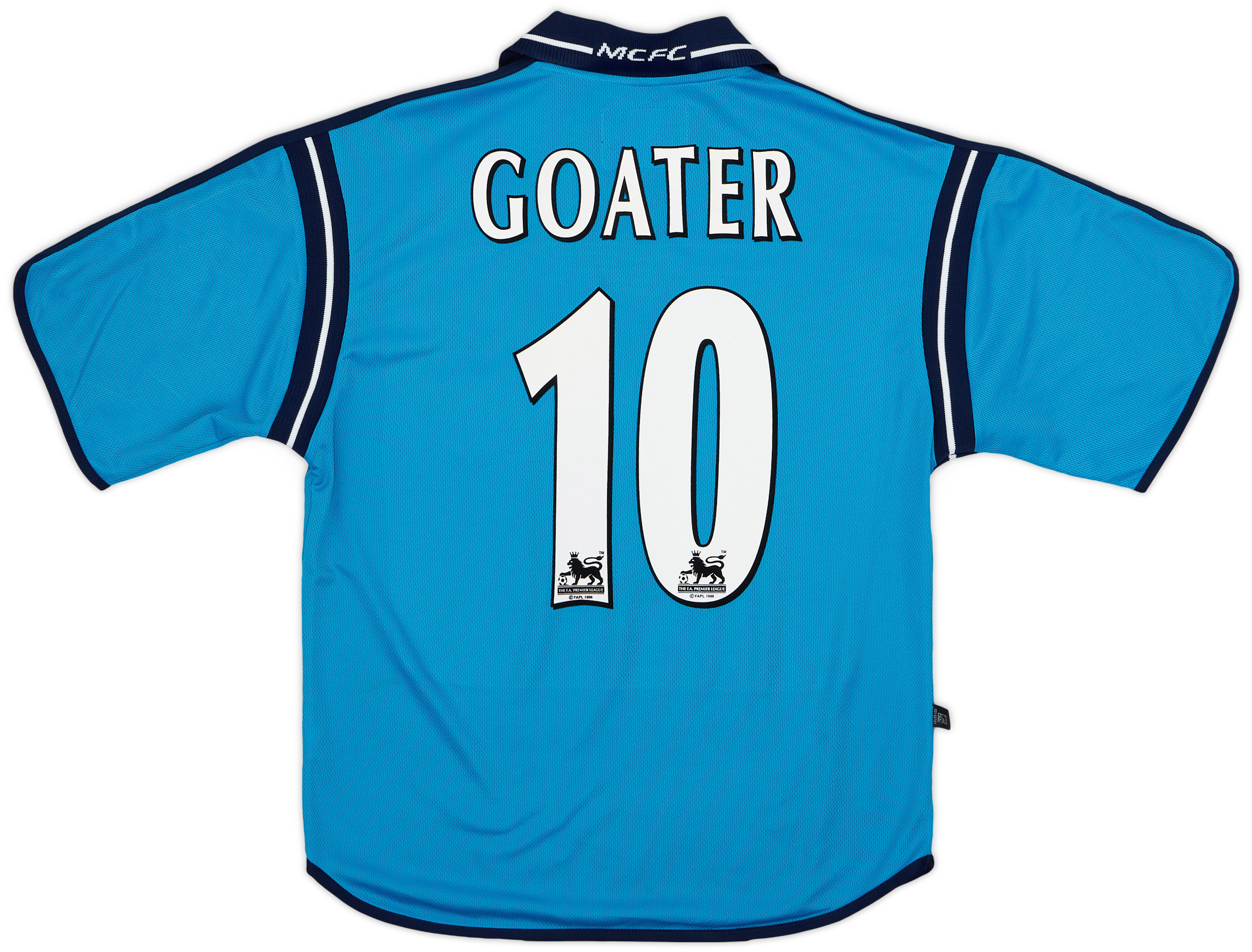 2002-03 Manchester City Home Shirt Goater #10 - 8/10 - (S)