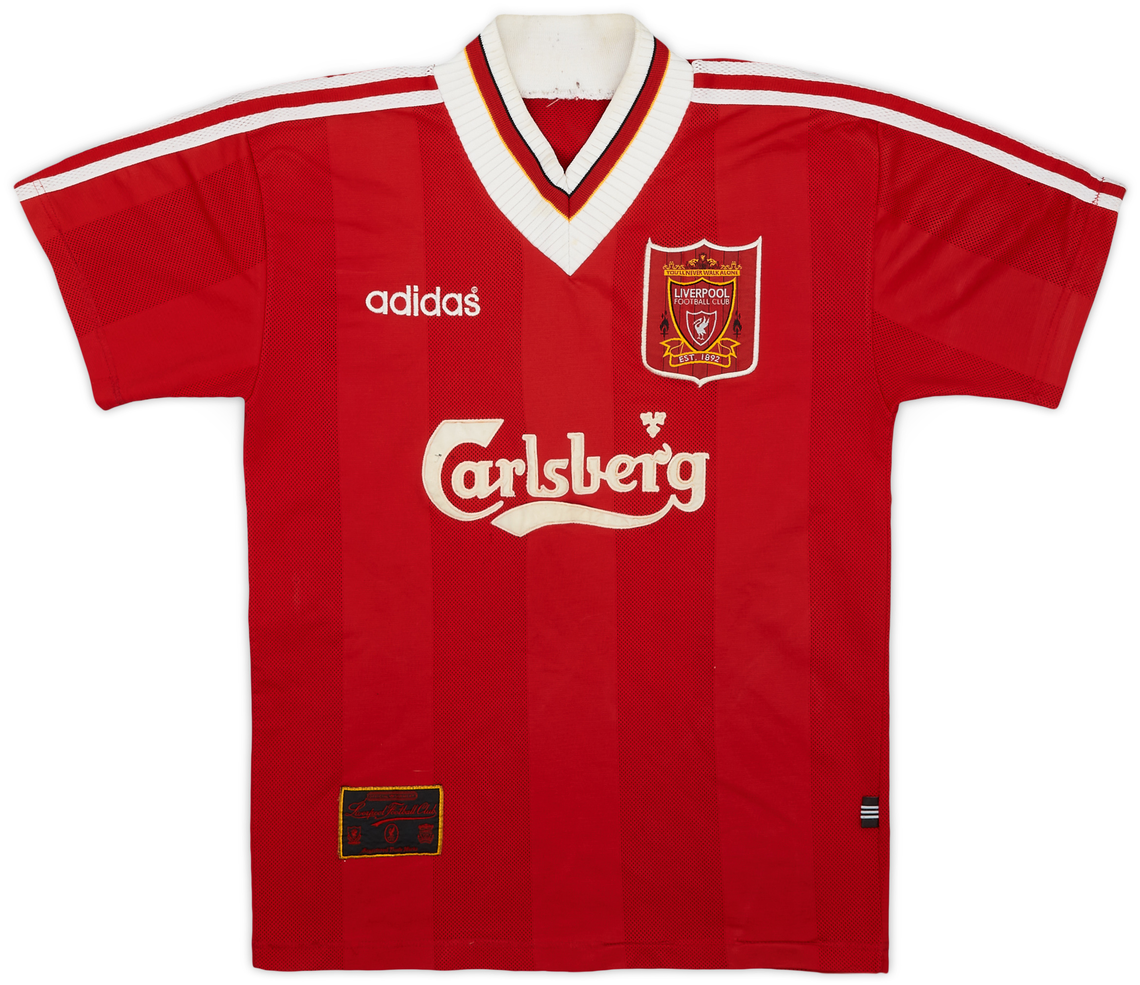 1995-96 Liverpool Home Shirt - 5/10 - (S)