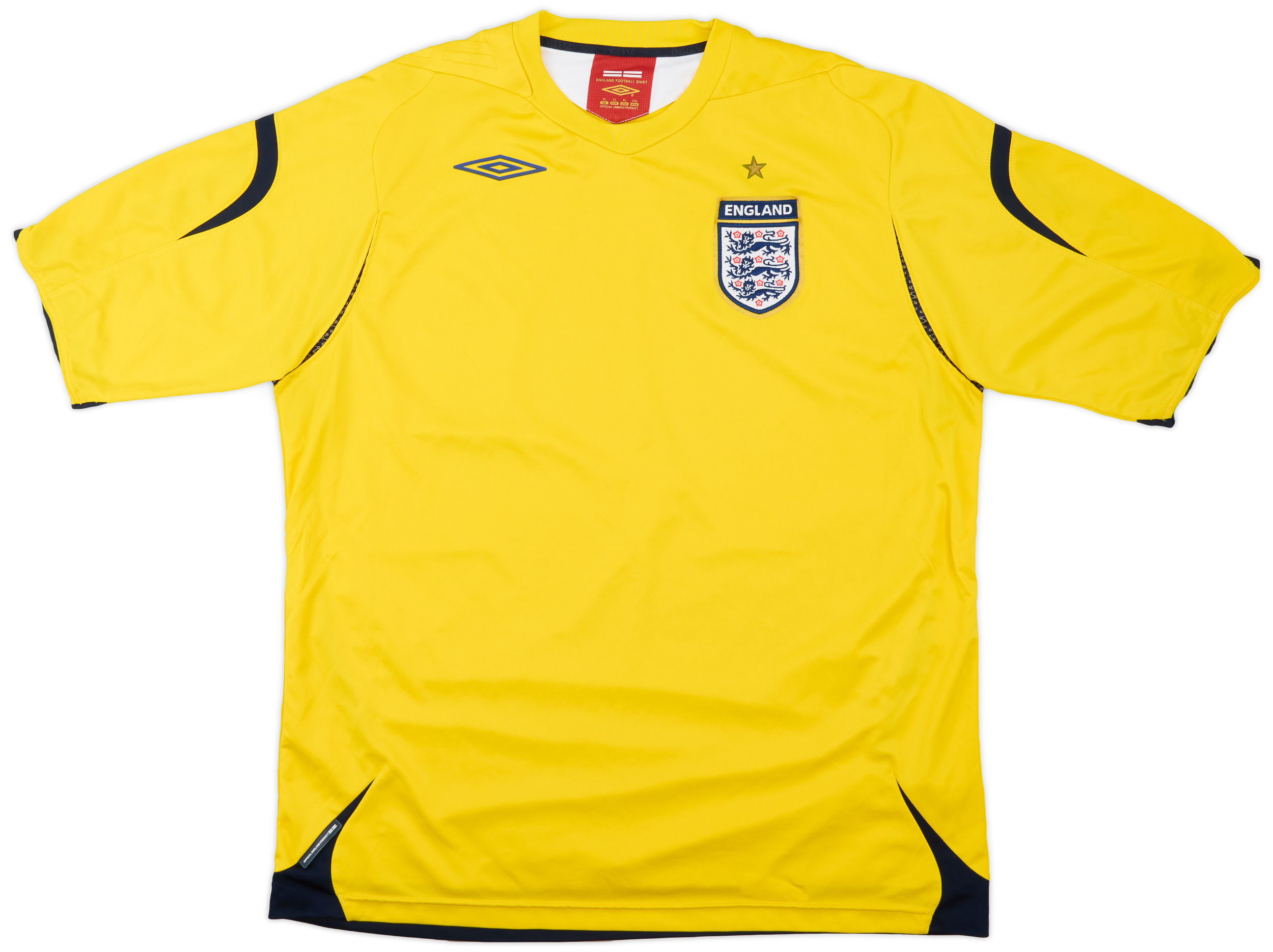 2006-08 England GK S/S Shirt - 7/10 - (XL)