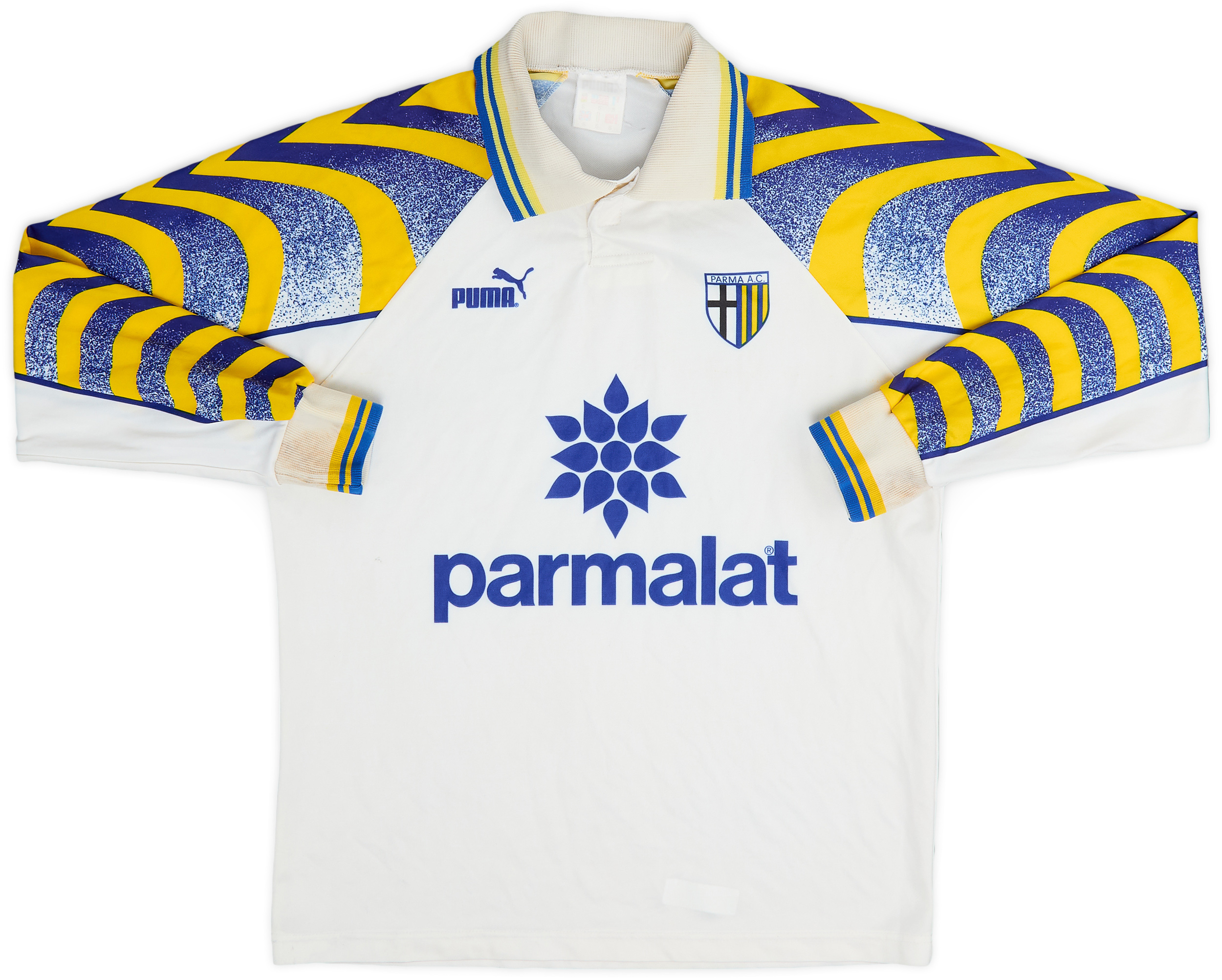 1995-97 Parma Basic Home L/S Shirt - 4/10 - (S)