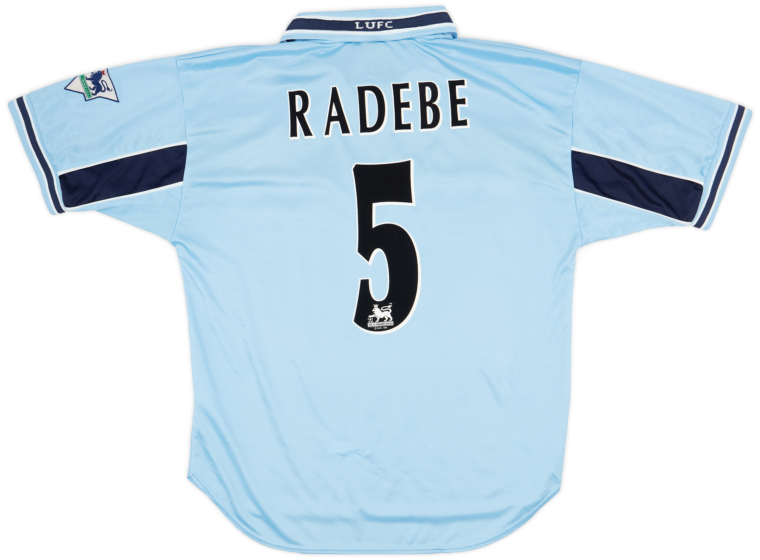 1999-00 Leeds United Away Shirt Radebe #5 - 9/10 - (L)