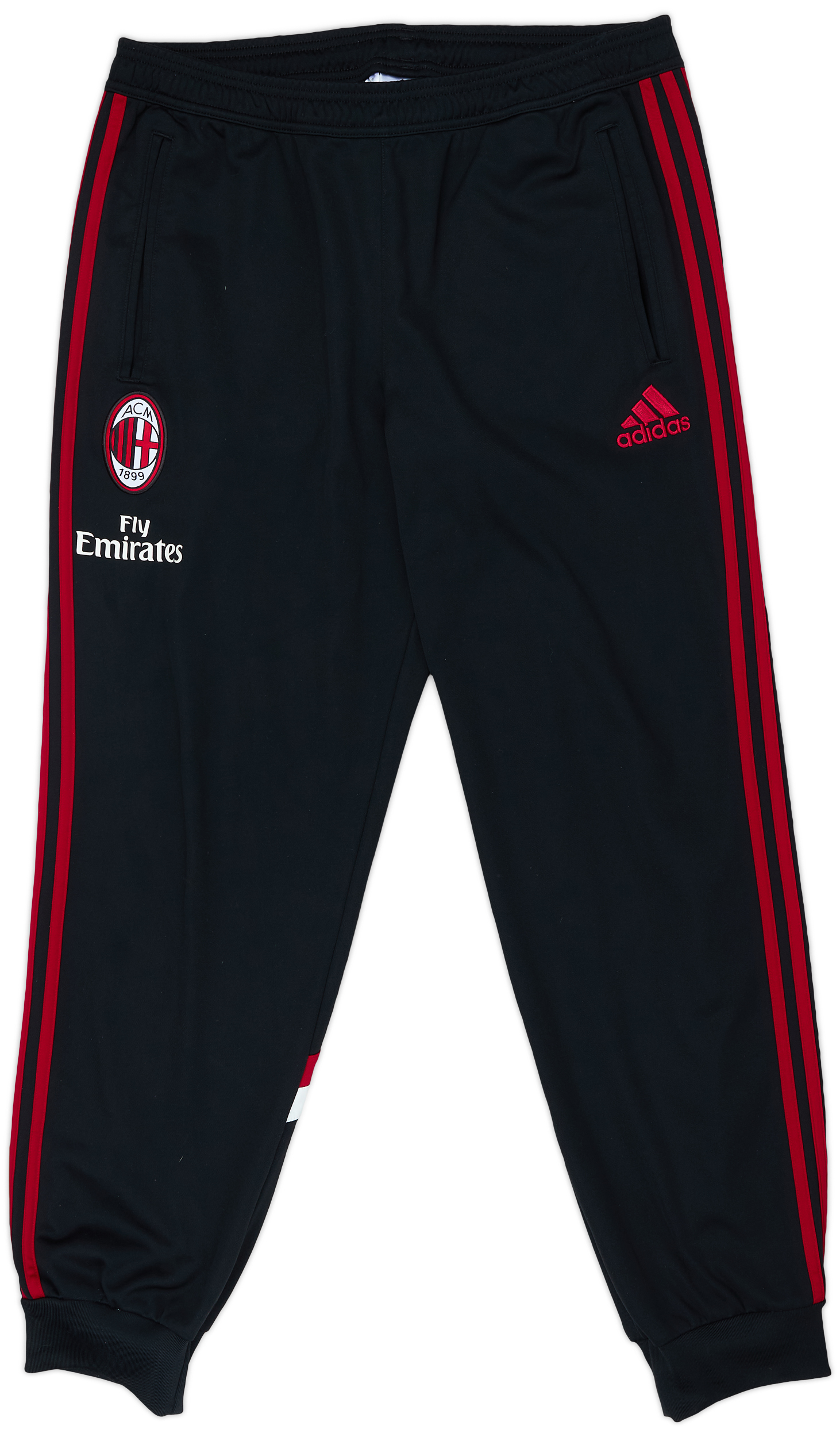 2014-15 AC Milan adidas Track Bottoms/Pants - 9/10 - (L)