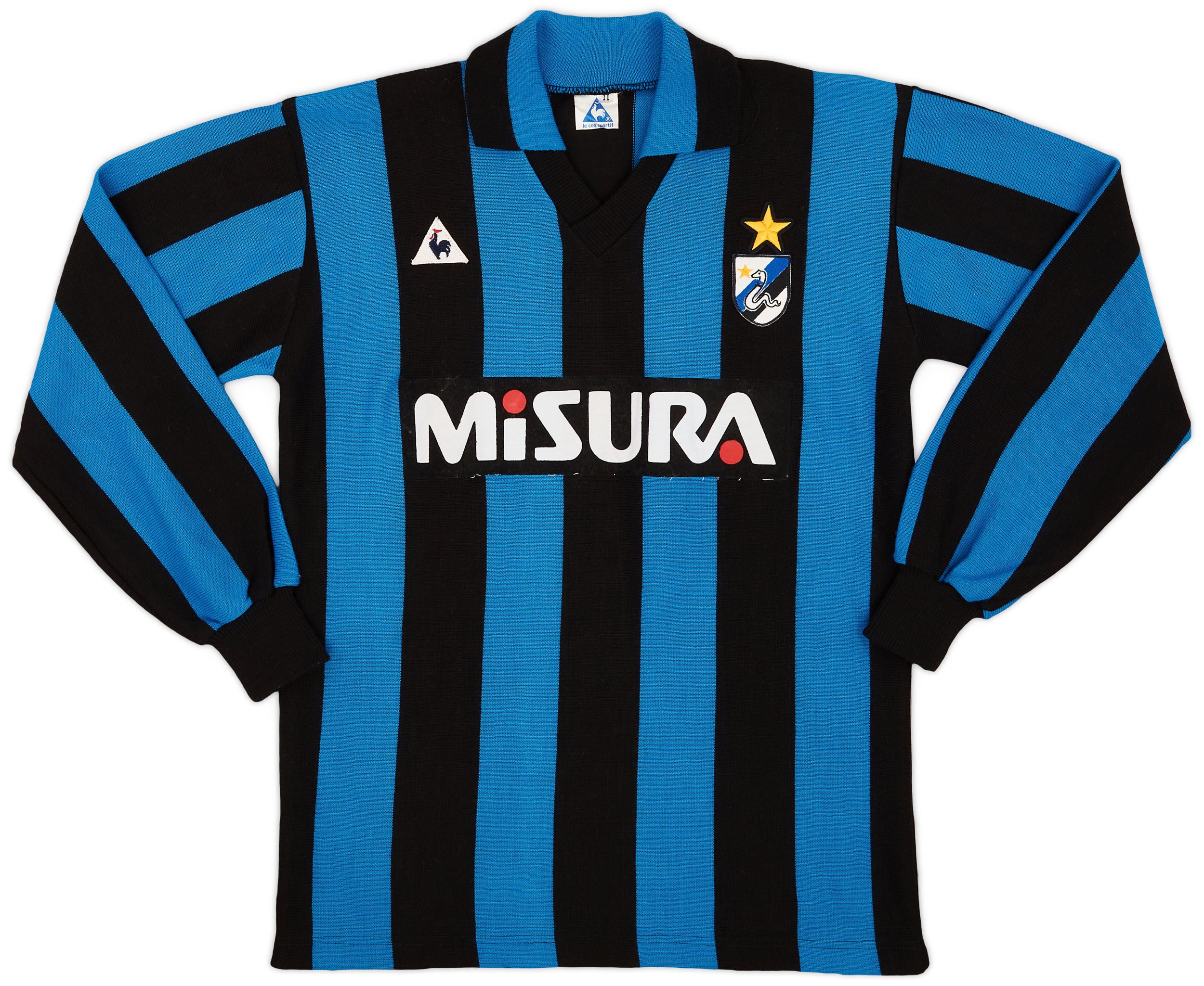 1986-88 Inter Milan Home L/S Shirt #11 - 9/10 - (S)